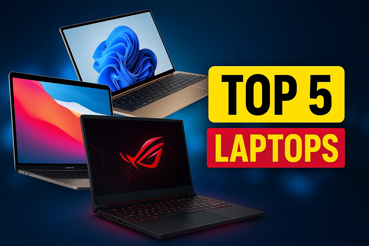 TOP 5 LAPTOPS by IRFAN KHAN on Dribbble