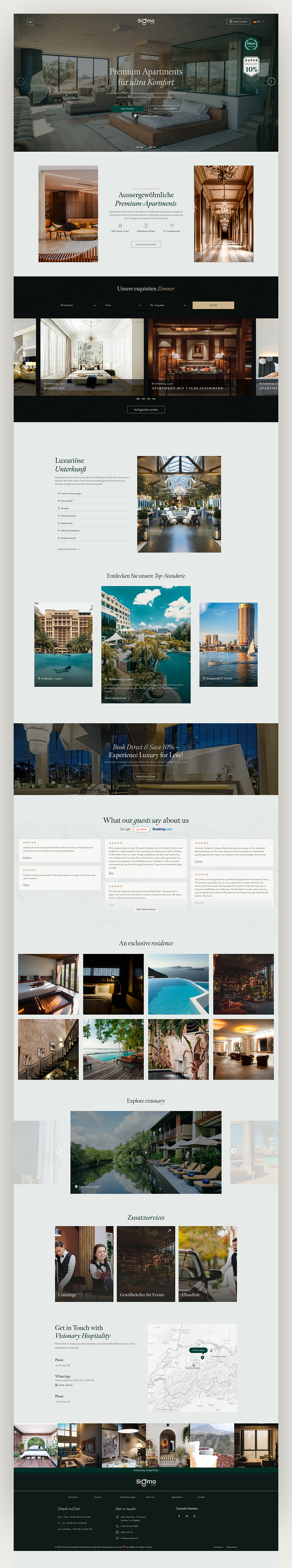 SigmaHotel – Luxury Hotel Website Landing Page by MD Rakib Shekh on ...
