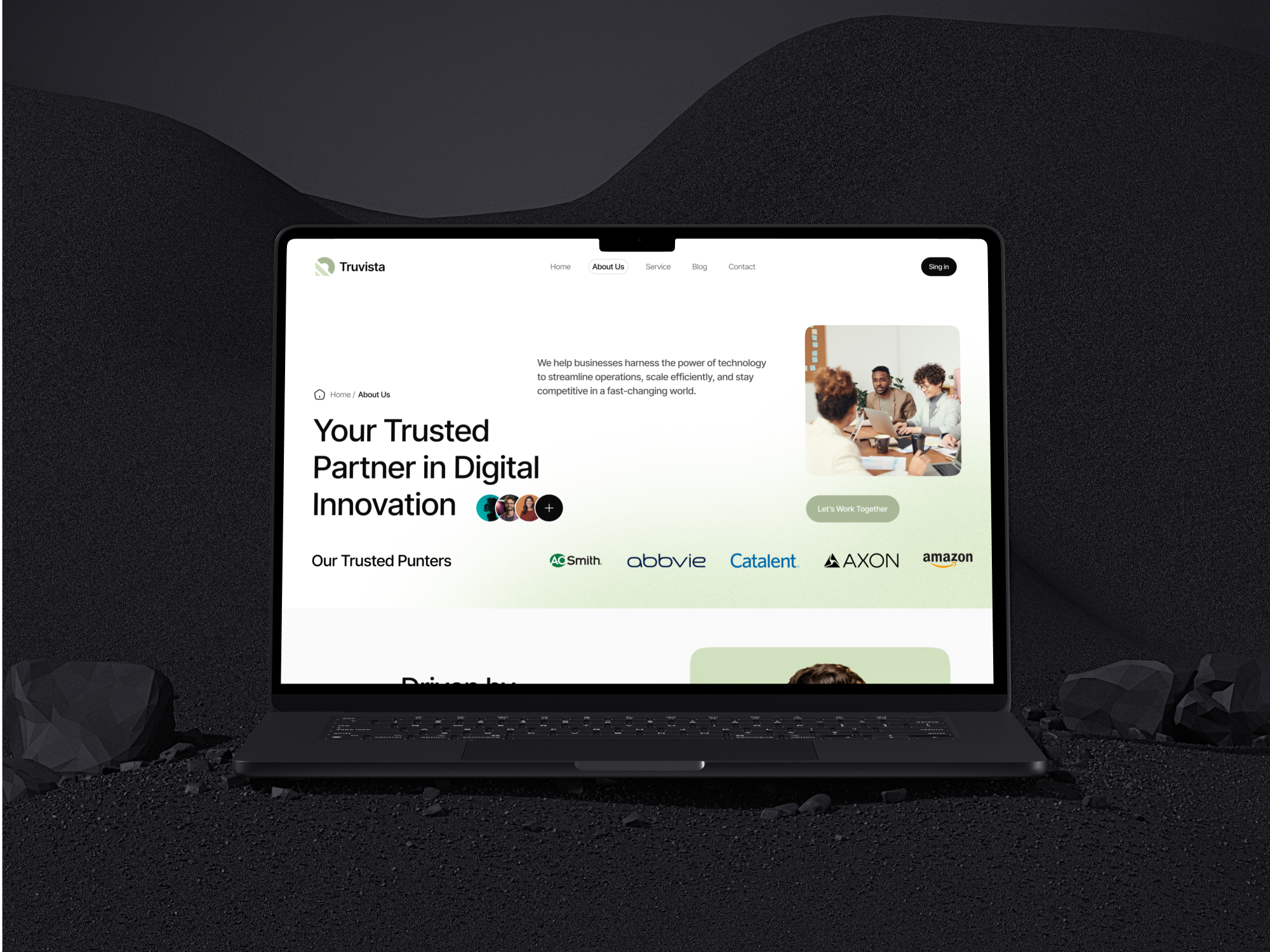 Responsive IT Service Website UI/UX Design- About us by ilias miah for ...