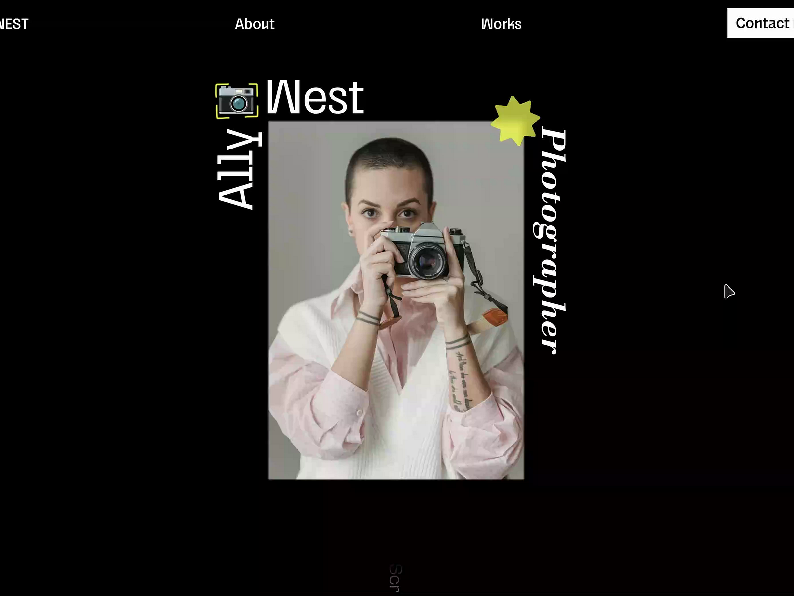Photographer Portfolio Website by Hussein Hamidi on Dribbble