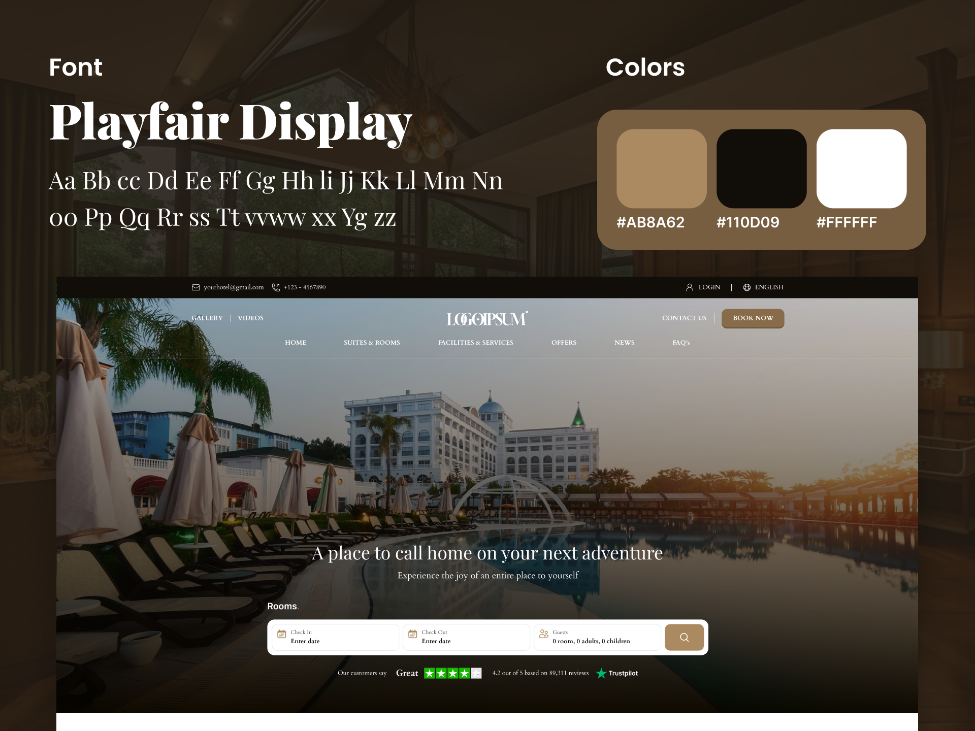 Hotel Website UI UX Design by Md Yasir Arafath on Dribbble