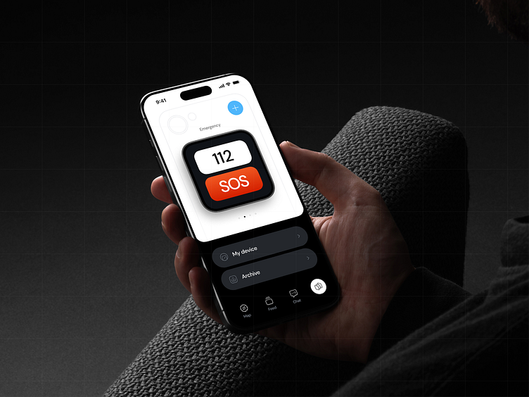 Smart SOS Button App UI by Nixtio on Dribbble