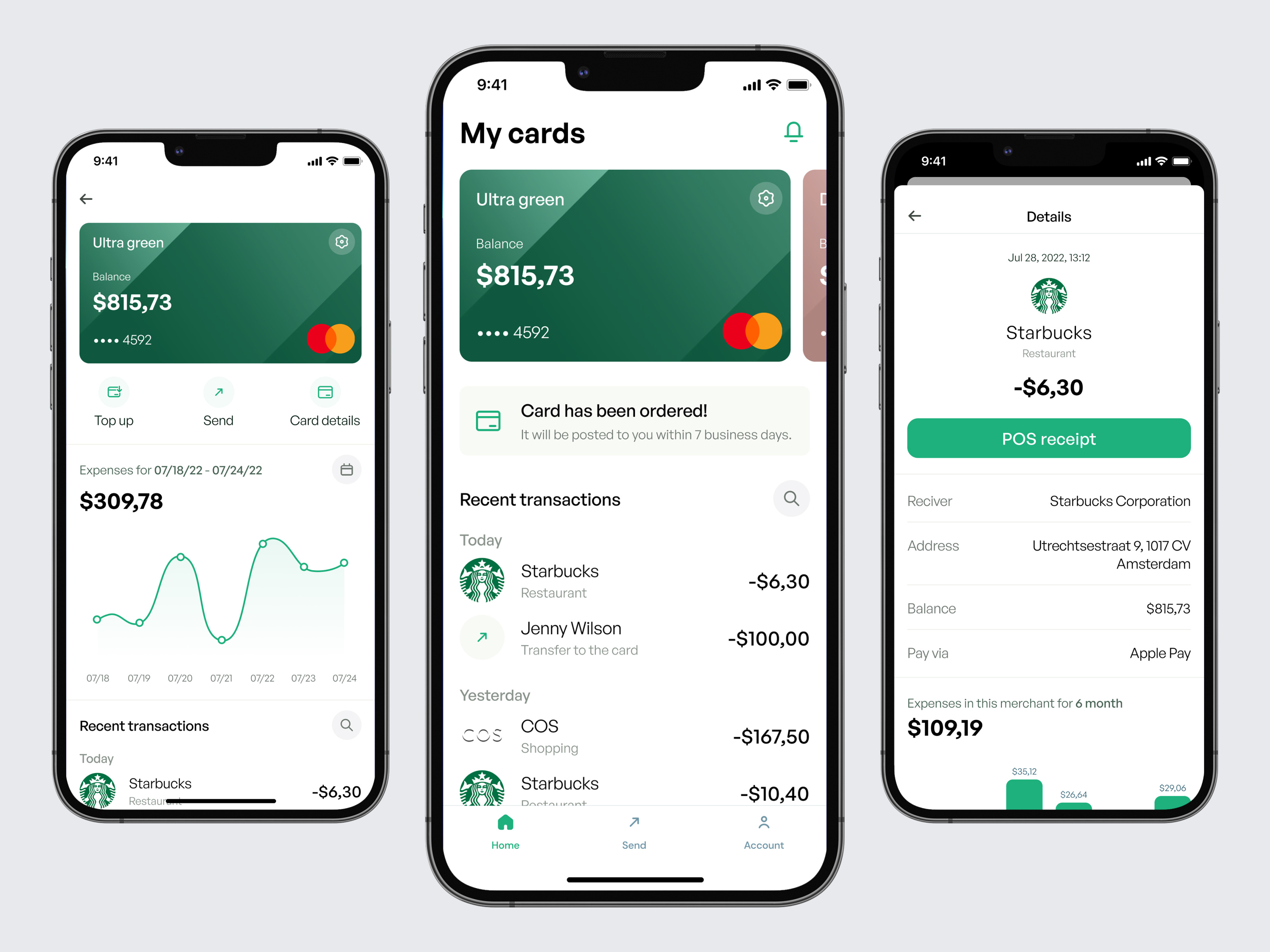 Tessera - Mobile Banking App by Awesomic on Dribbble