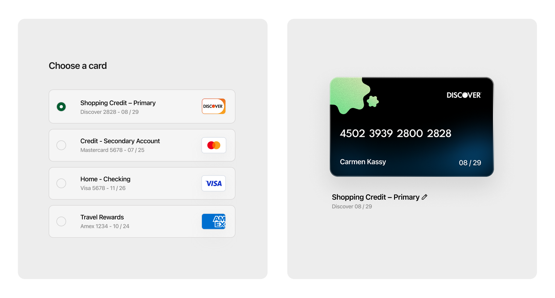 Credit Card Checkout • Web Transaction UI by Rishi Raghu on Dribbble