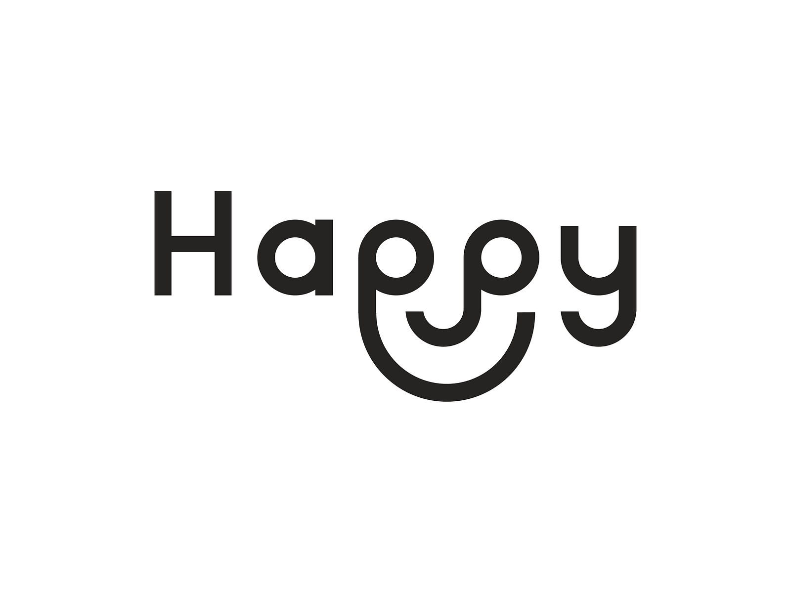 Happy by logorilla for logorilla on Dribbble