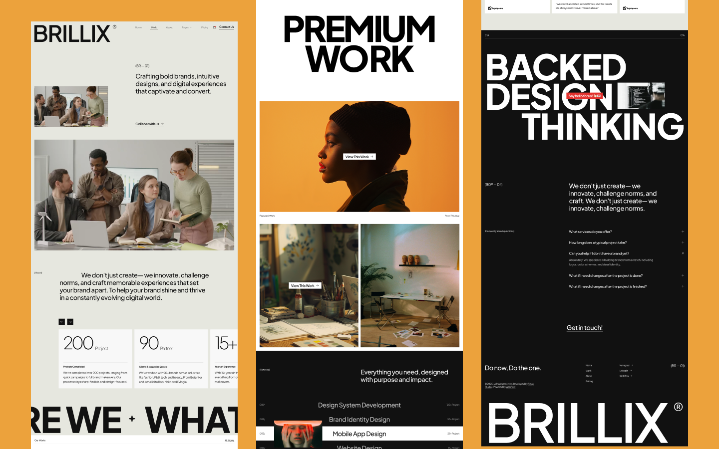 Brillix - Agency Website on Webflow by Emon🌟 on Dribbble