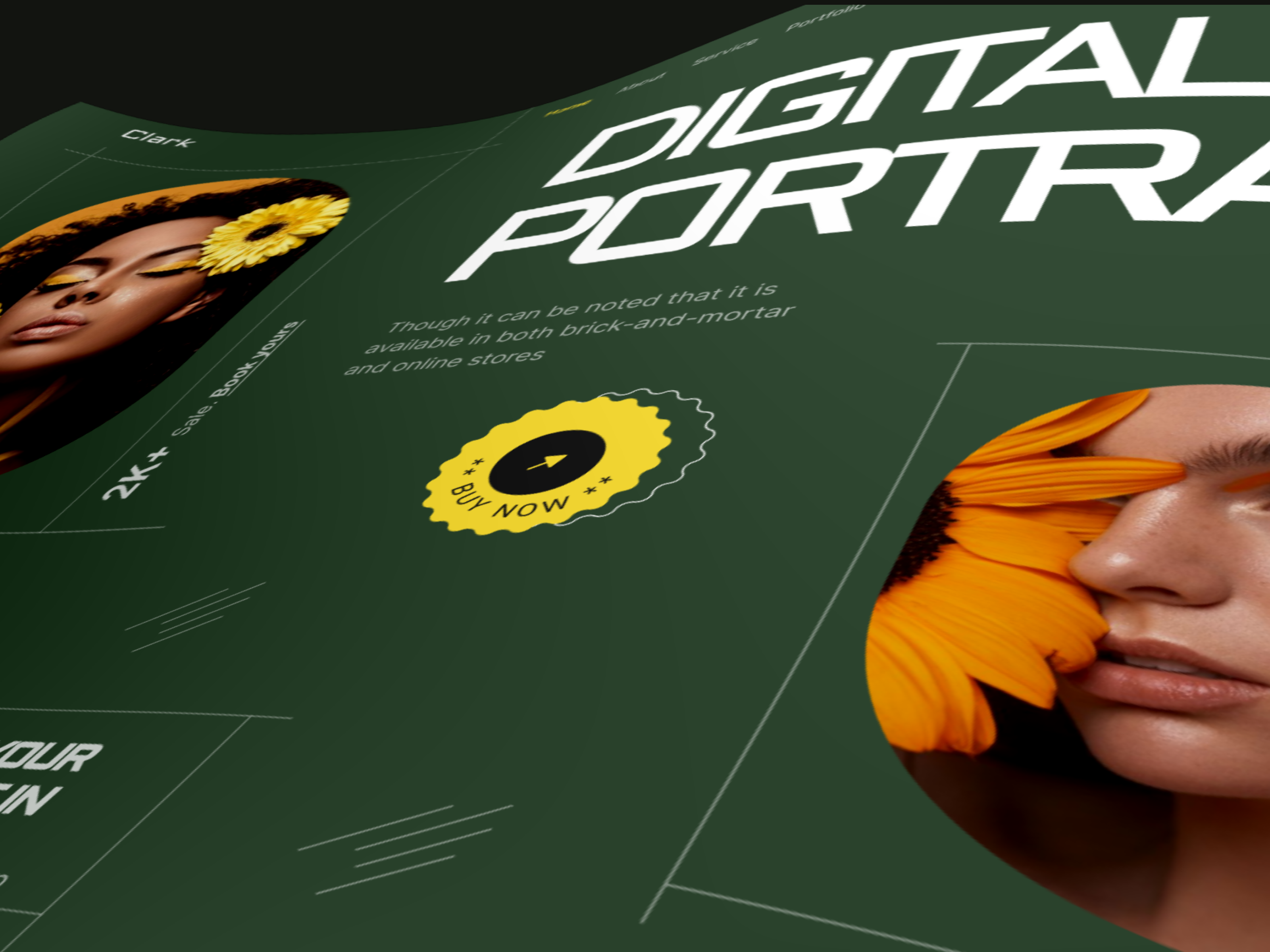 Portrait-making website concept by Sushmita Paul on Dribbble