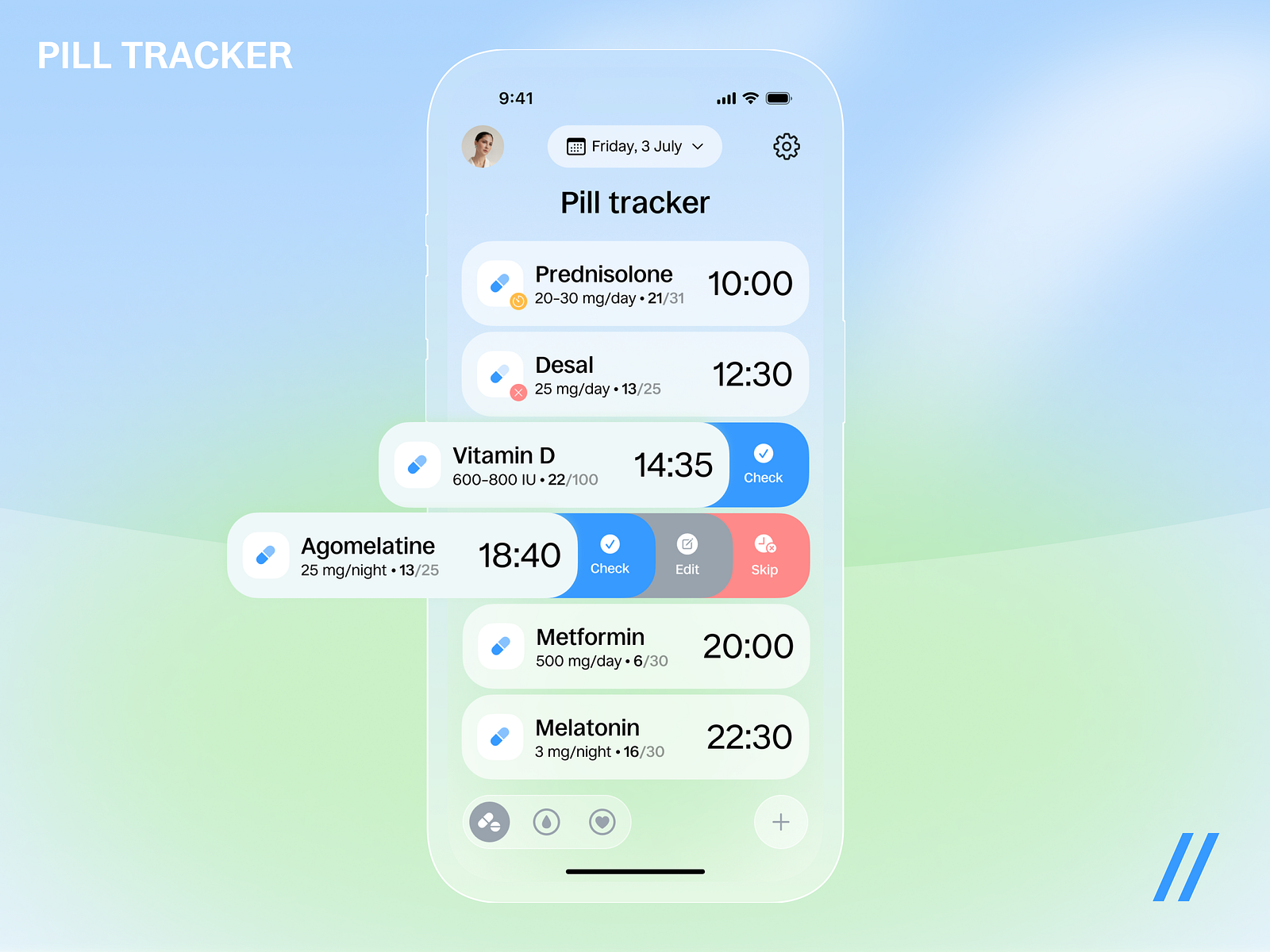 Pill Tracker Mobile iOS App by Purrweb UI/UX Agency on Dribbble
