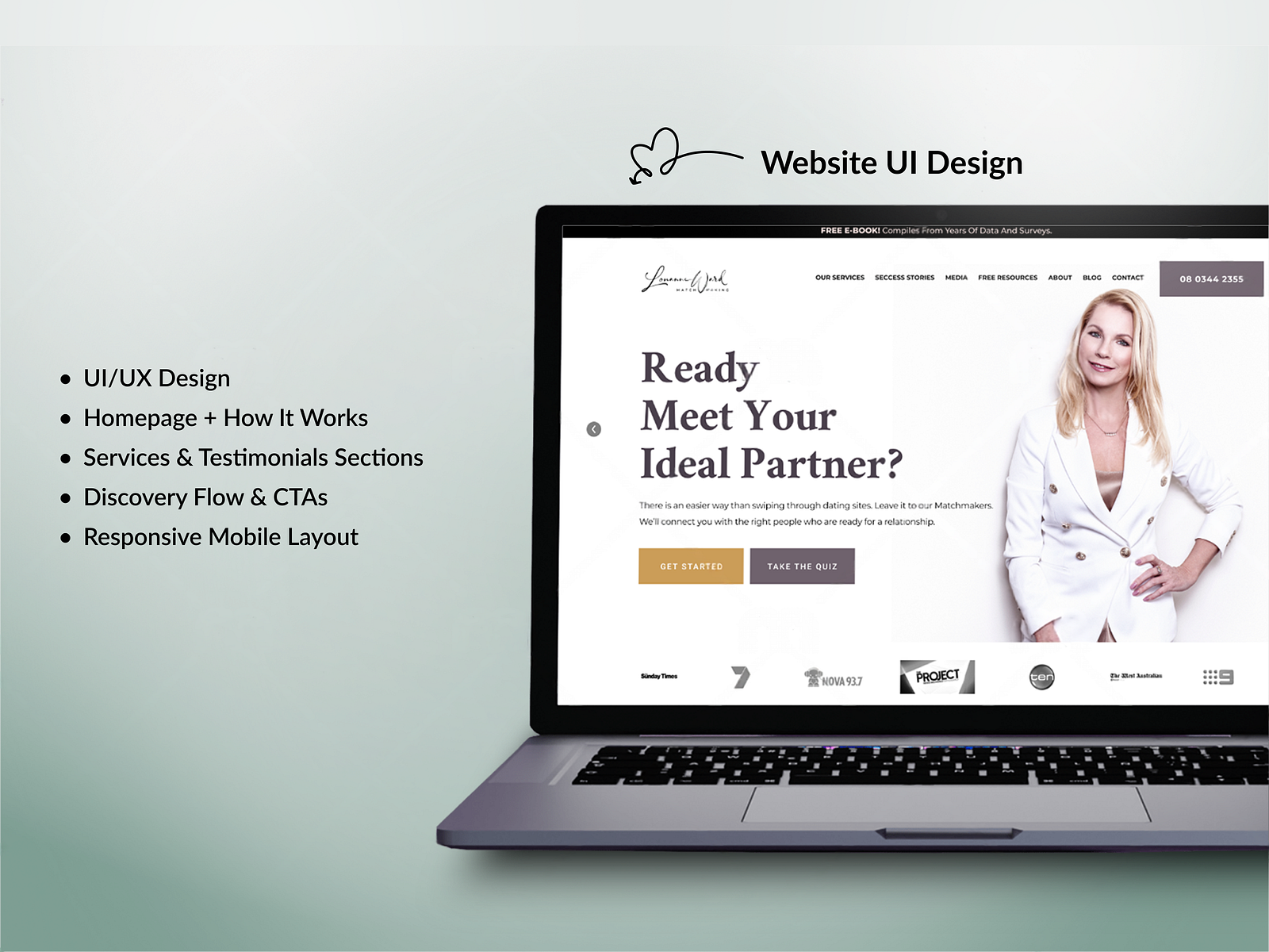 Matchmaking Service Website UI Design by loits – UI UX design for SaaS ...