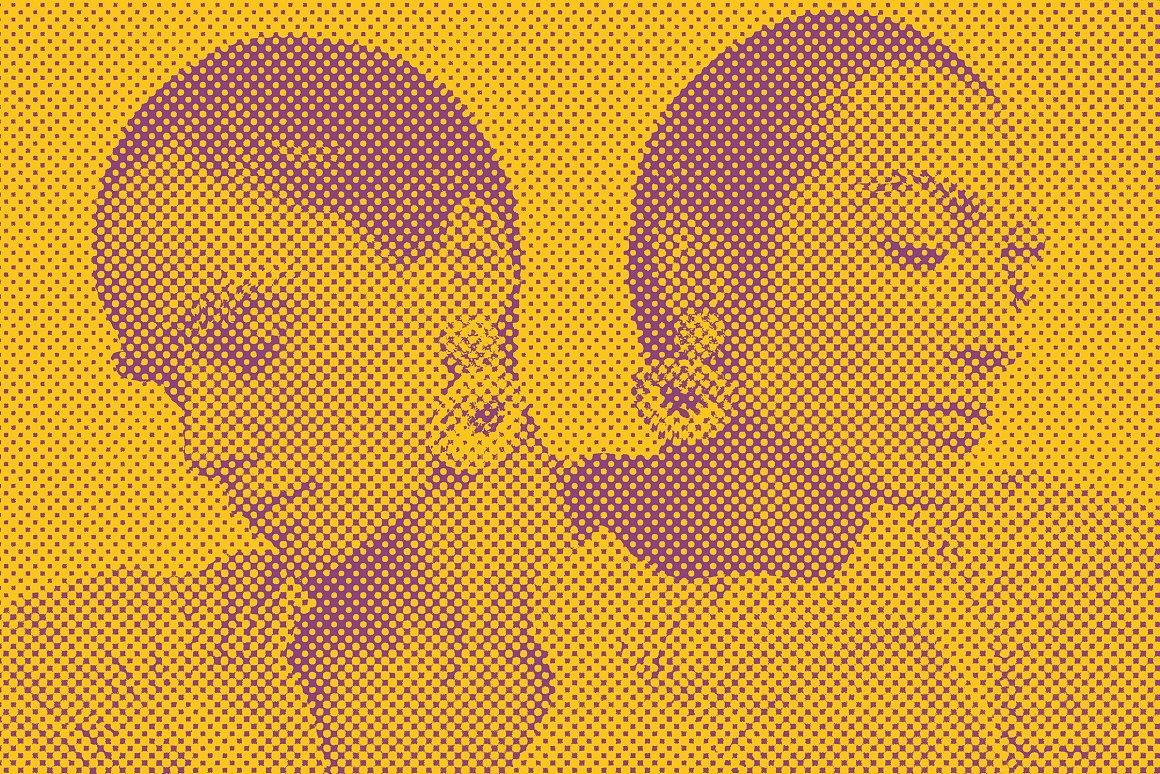 Old Halftone Photo Effect by Pixelbuddha on Dribbble