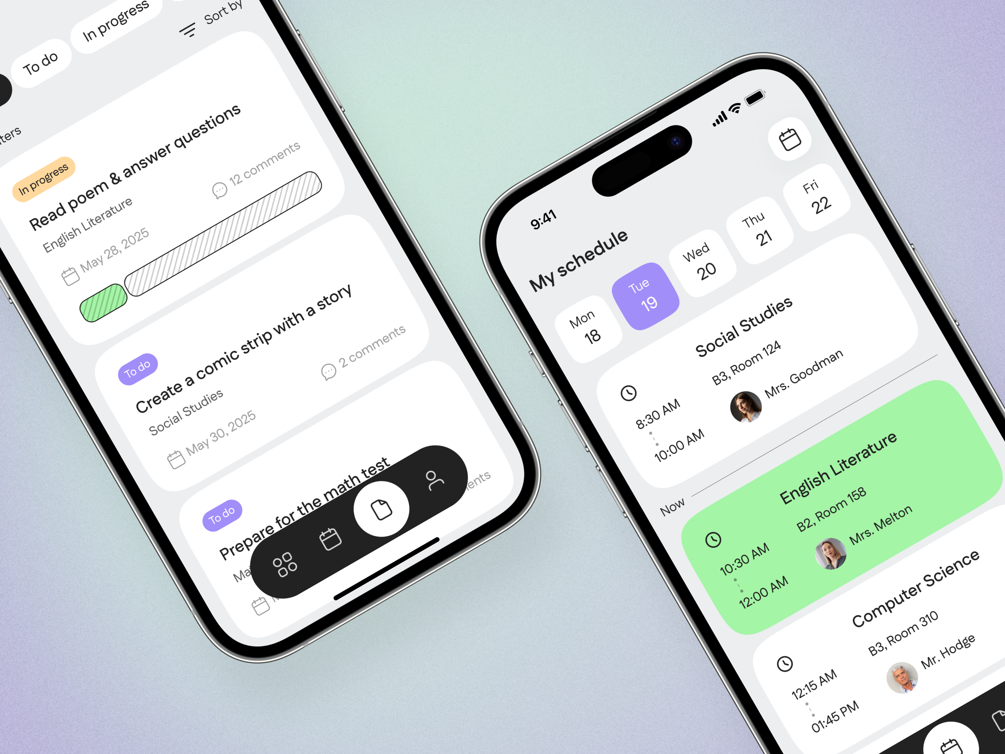 Student Portal Dashboard Mobile App UI Design by Ronas IT | UI/UX Team ...