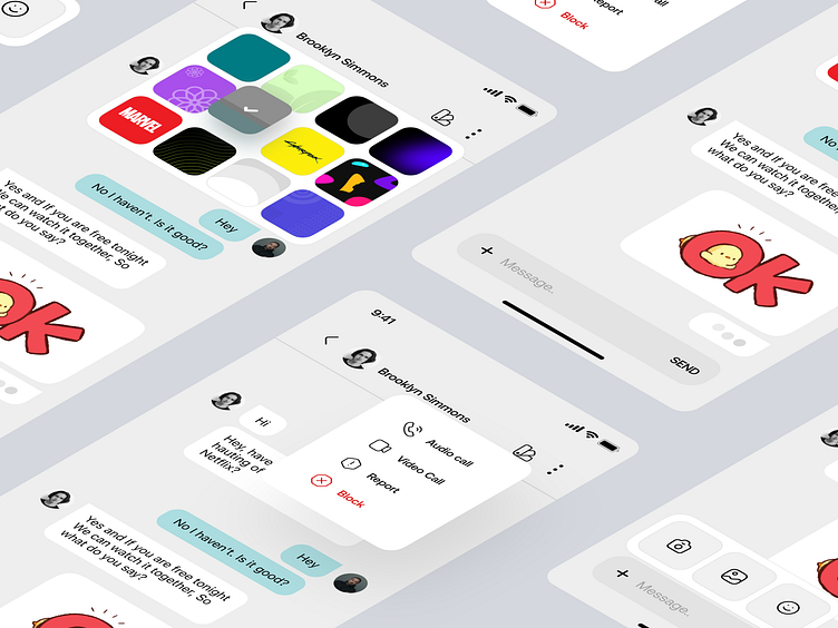 Live Chat & Messaging App UI by intorque on Dribbble