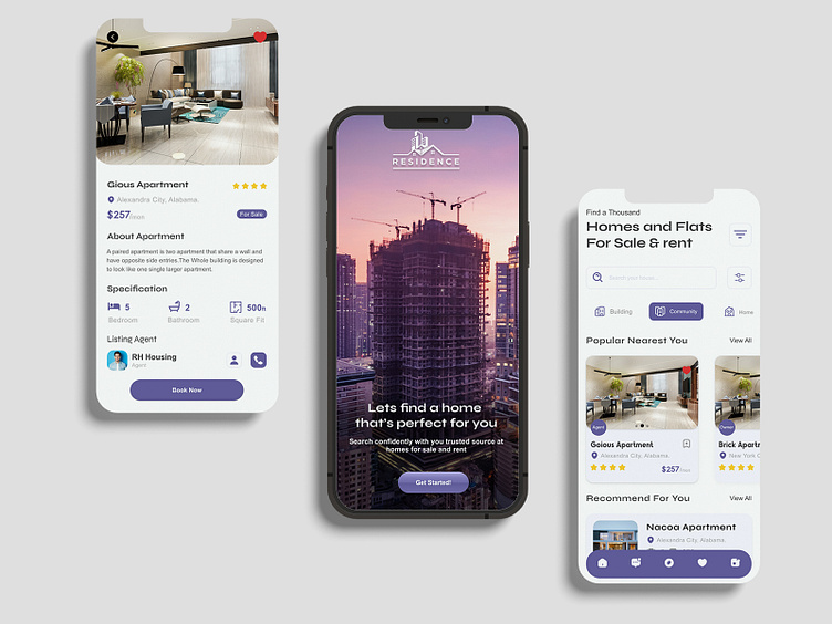 A User-Friendly Real Estate Mobile App Design 🏠📱 by Excellent Webworld ...