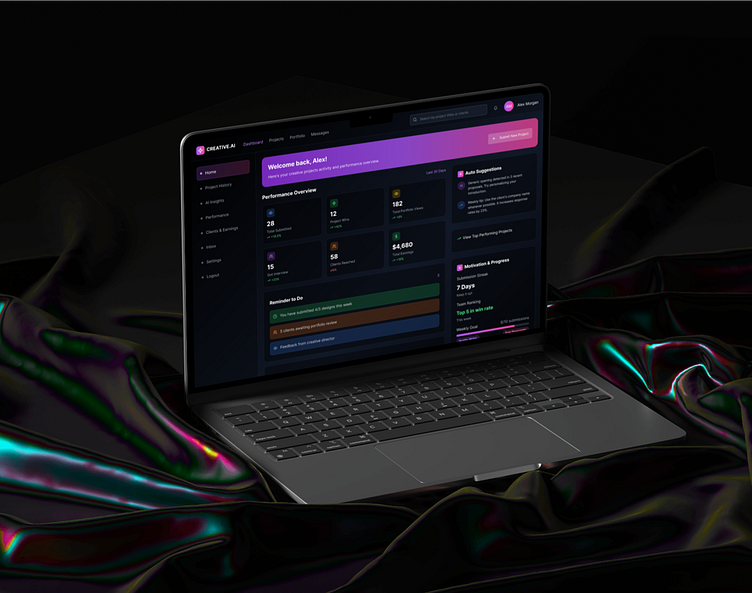 Modern Dark Themed Dashboard UX by Ayesha Nasiba on Dribbble