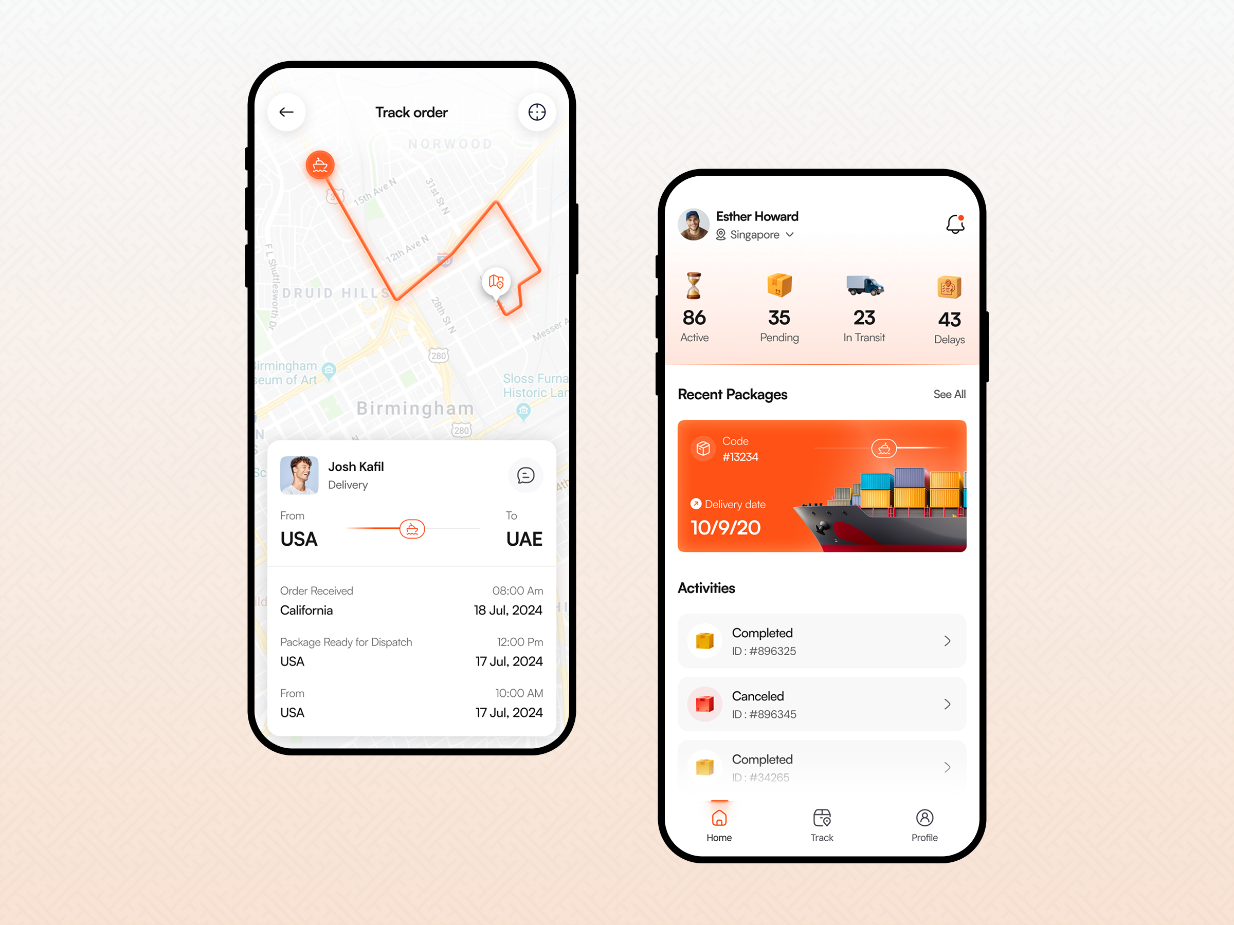 Transportation & Logistics Mobile App by Design Monks - UX UI | Web ...