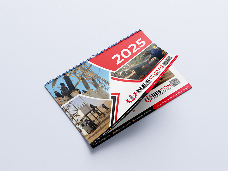 Table Top Calendar 2025 Design for NESCON by Muhammad Abubakar on Dribbble