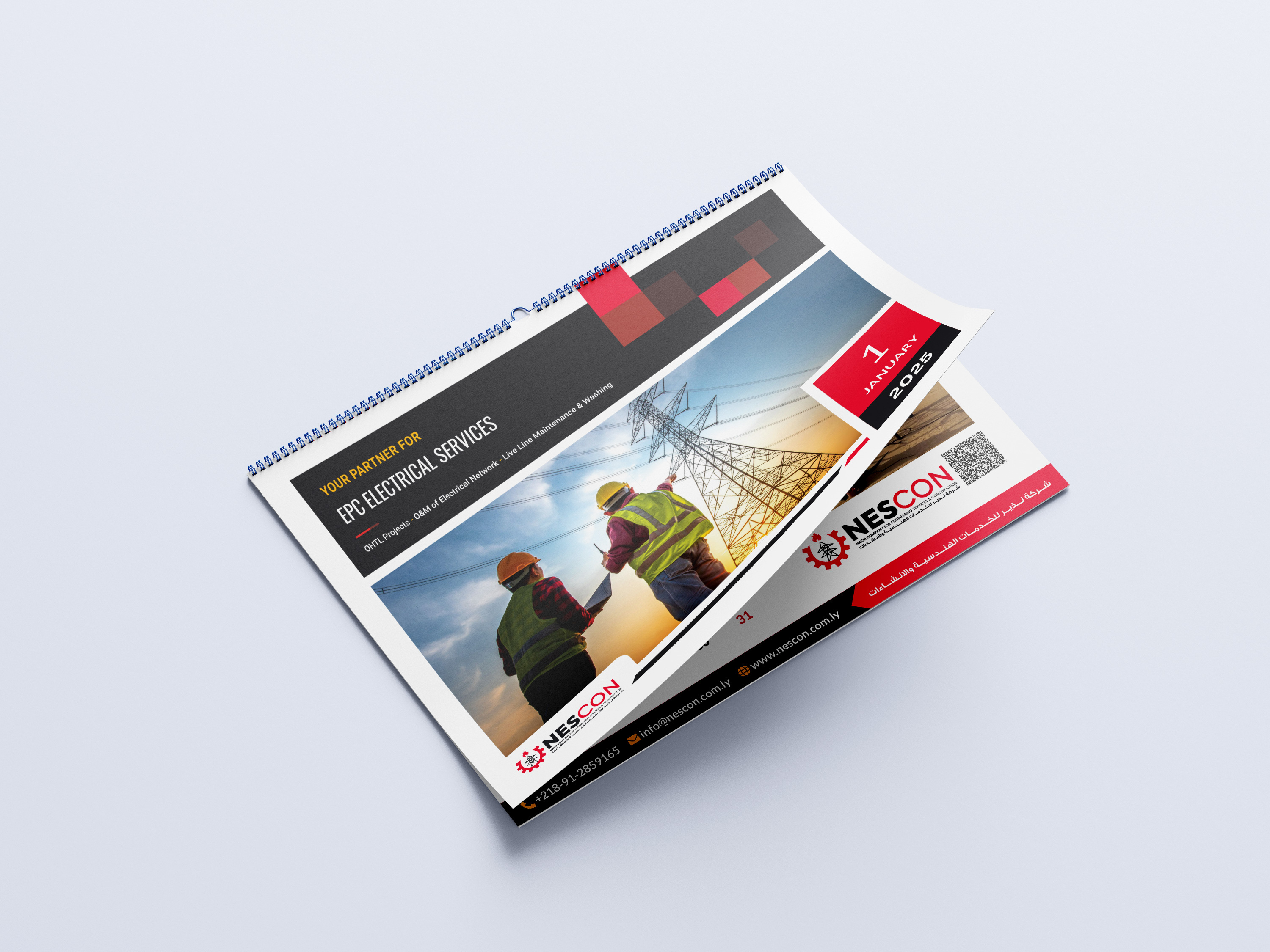 Table Top Calendar 2025 Design for NESCON by Muhammad Abubakar on Dribbble
