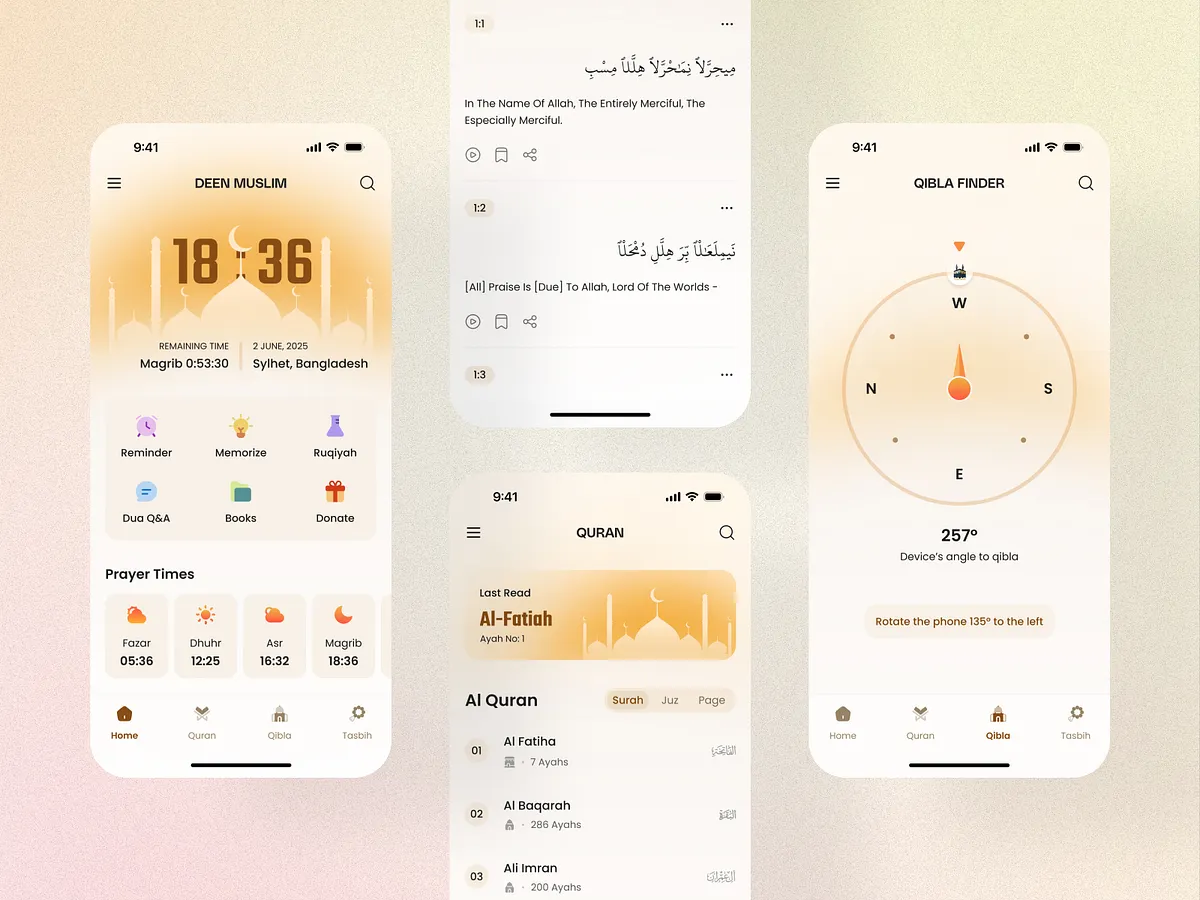Browse thousands of Muslim App images for design inspiration | Dribbble