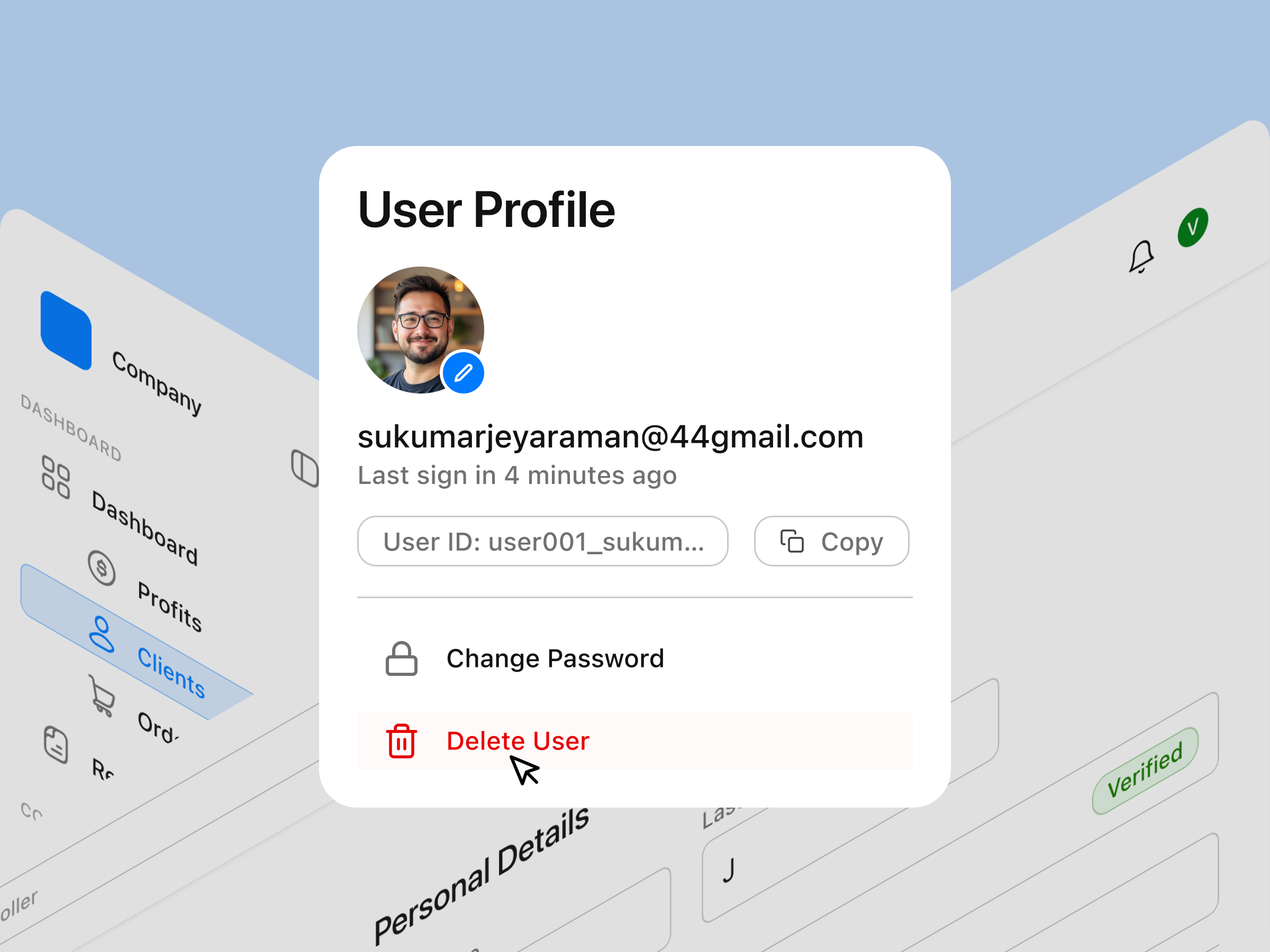 User Profile Management | SaaS Dashboard UI by Sebastin Selva A on Dribbble