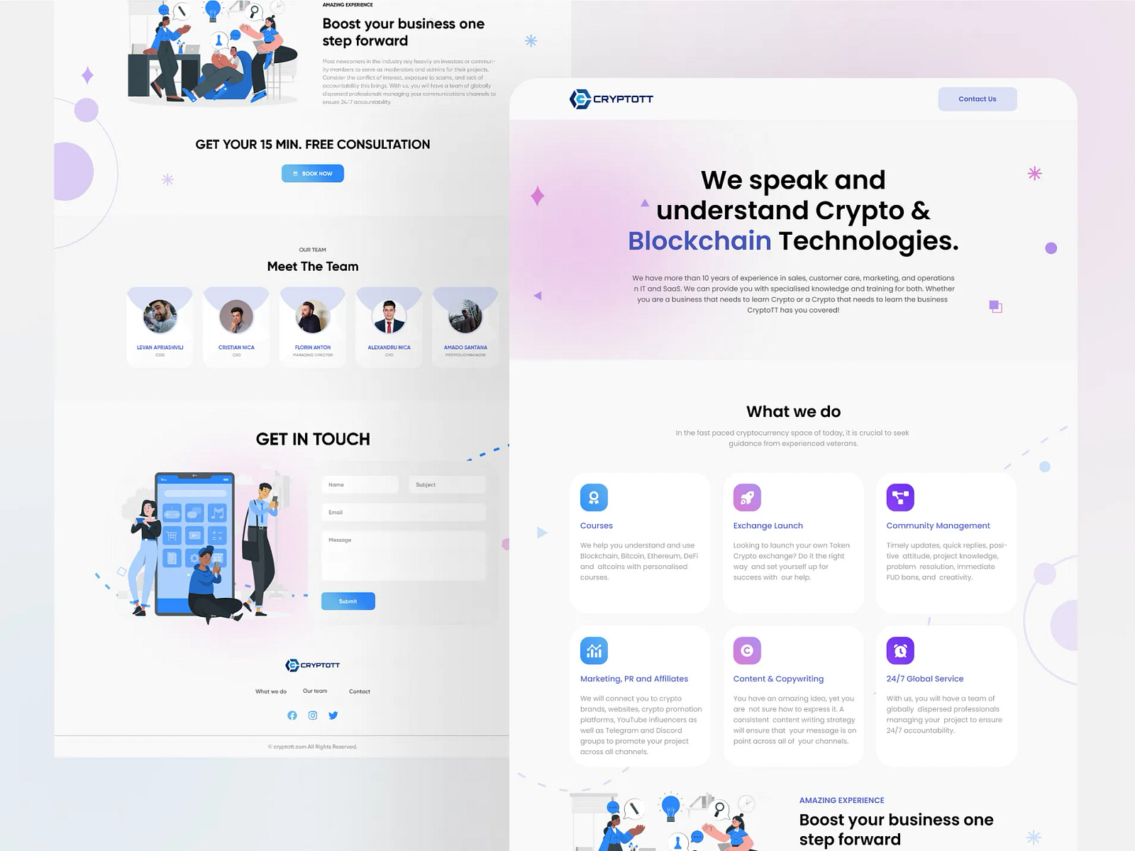 Cryptott – Blockchain Consultancy Website UI Design 🧠⛓️ by Pixel Monks ...