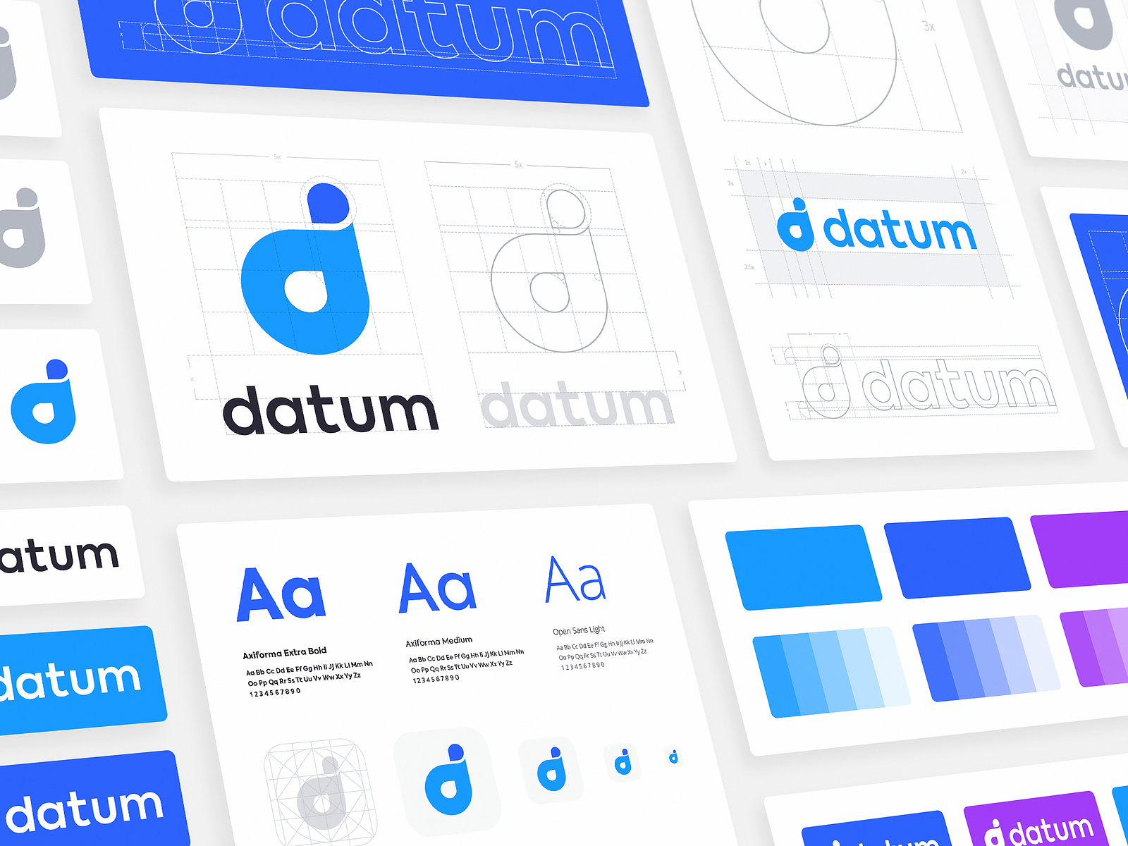 Datum Branding, visual identity, corporate brand design by Ramotion on ...