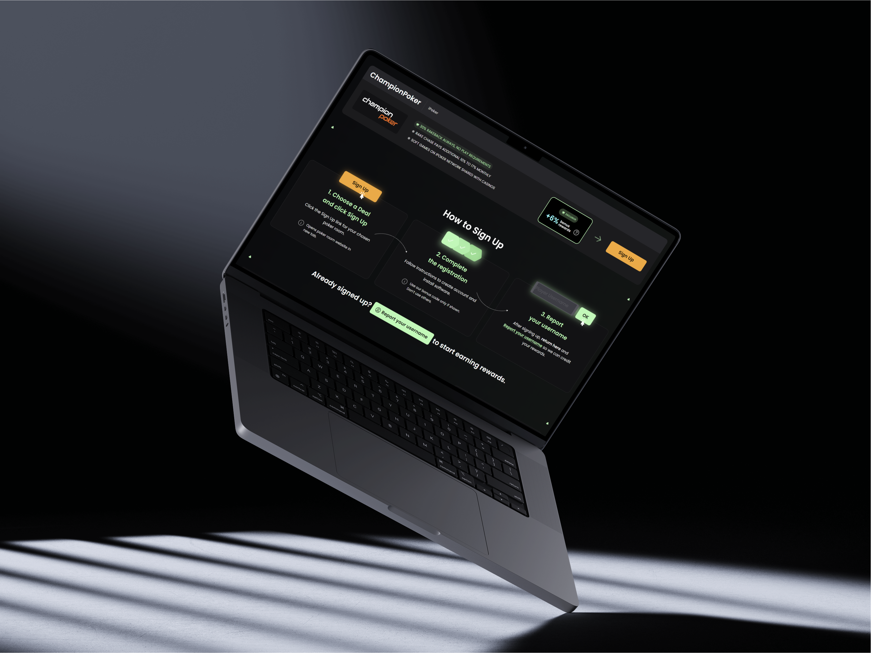 Rakeback Wizard UX/UI design by Arthur Zudin on Dribbble
