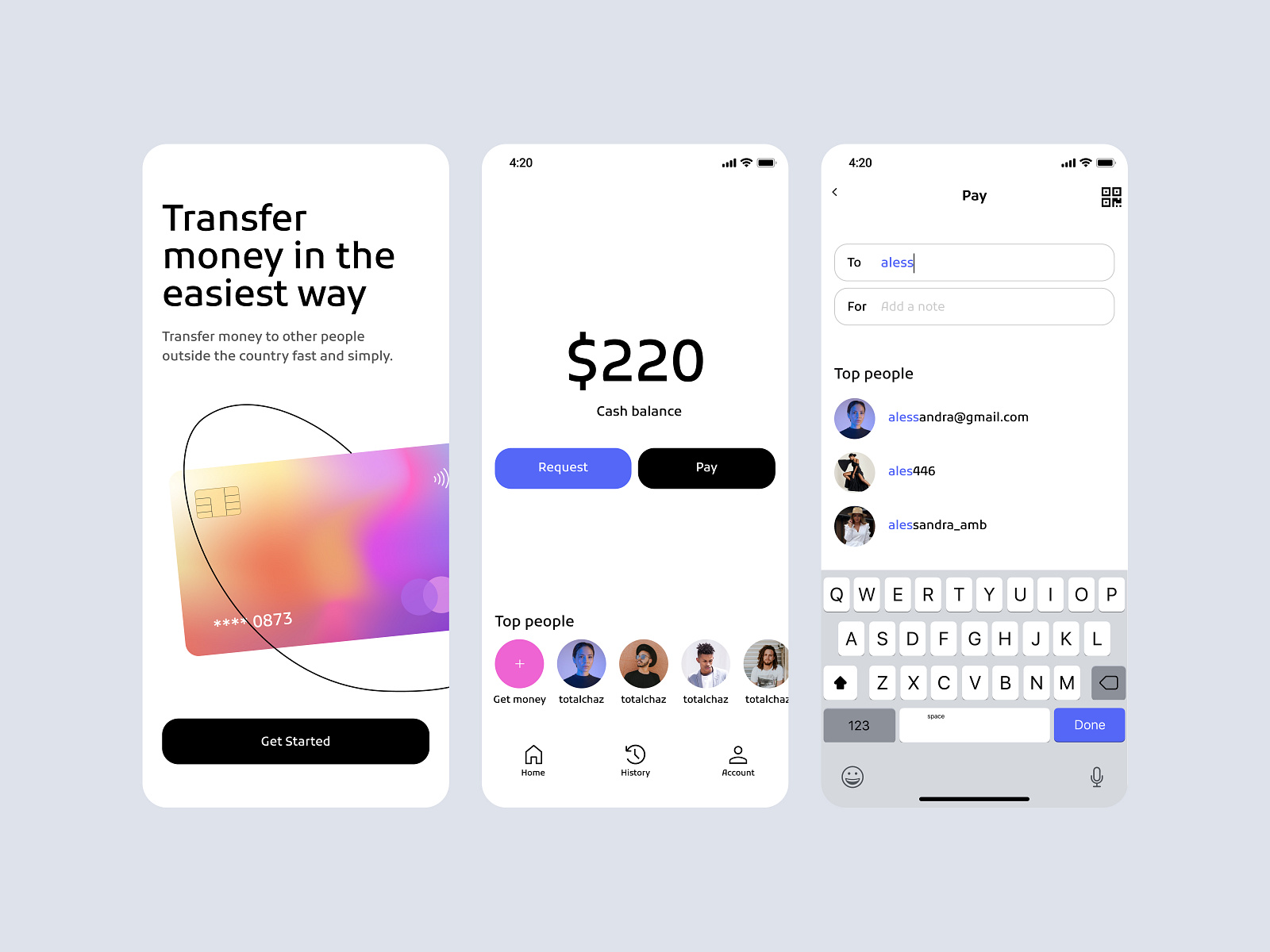 Transfering money by Maria Design on Dribbble