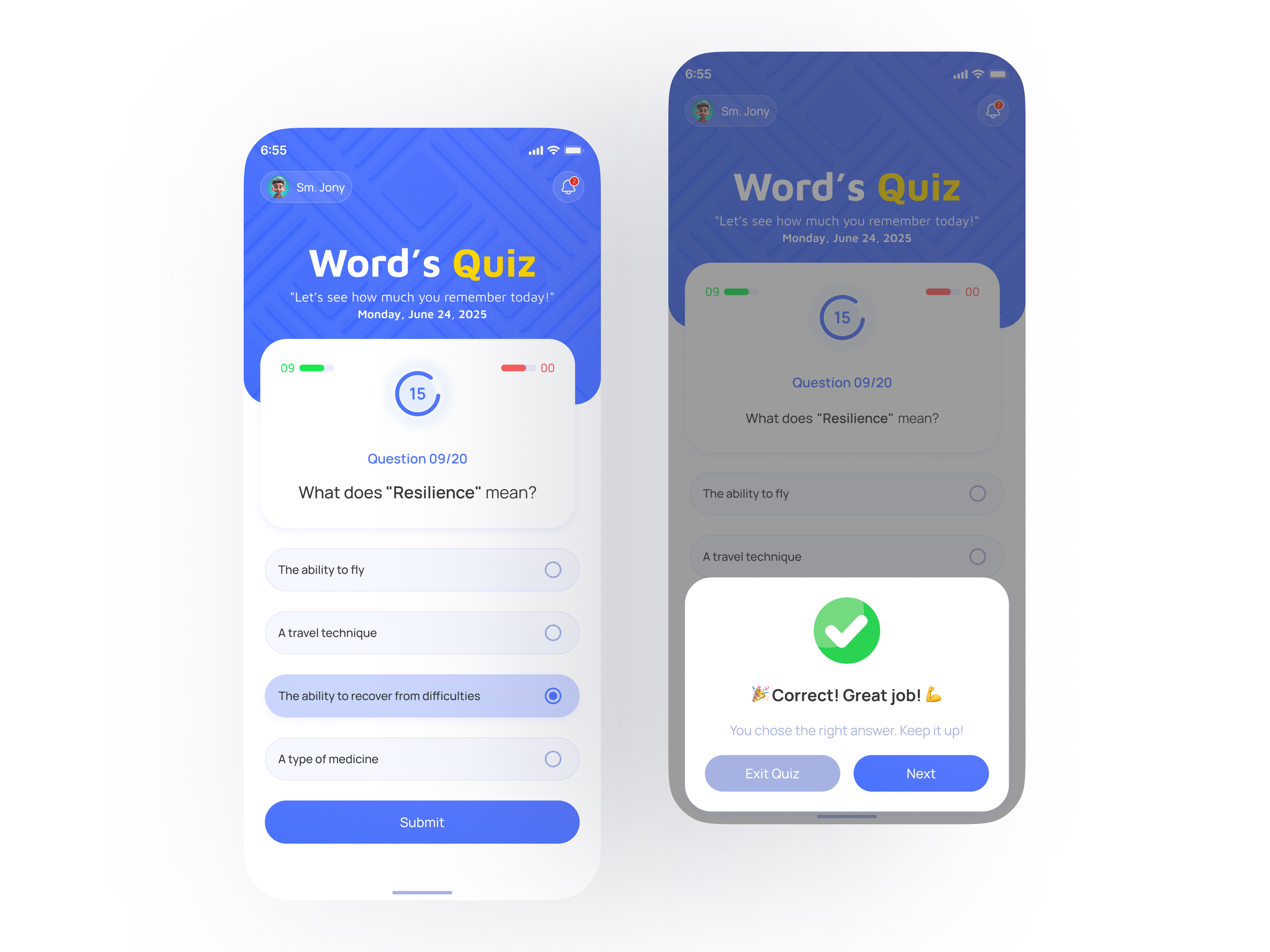 Vocabulary App UI—Learn New Words with Style and Simplicity by Choton ...