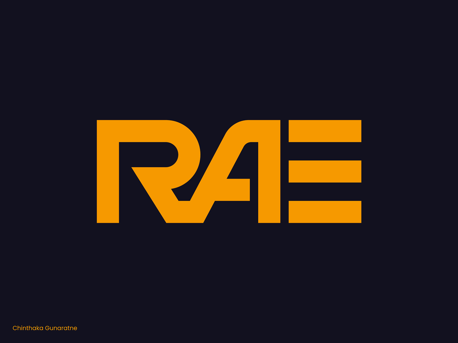 RAE Monogram Logomark Design by Chinthaka Gunaratne on Dribbble