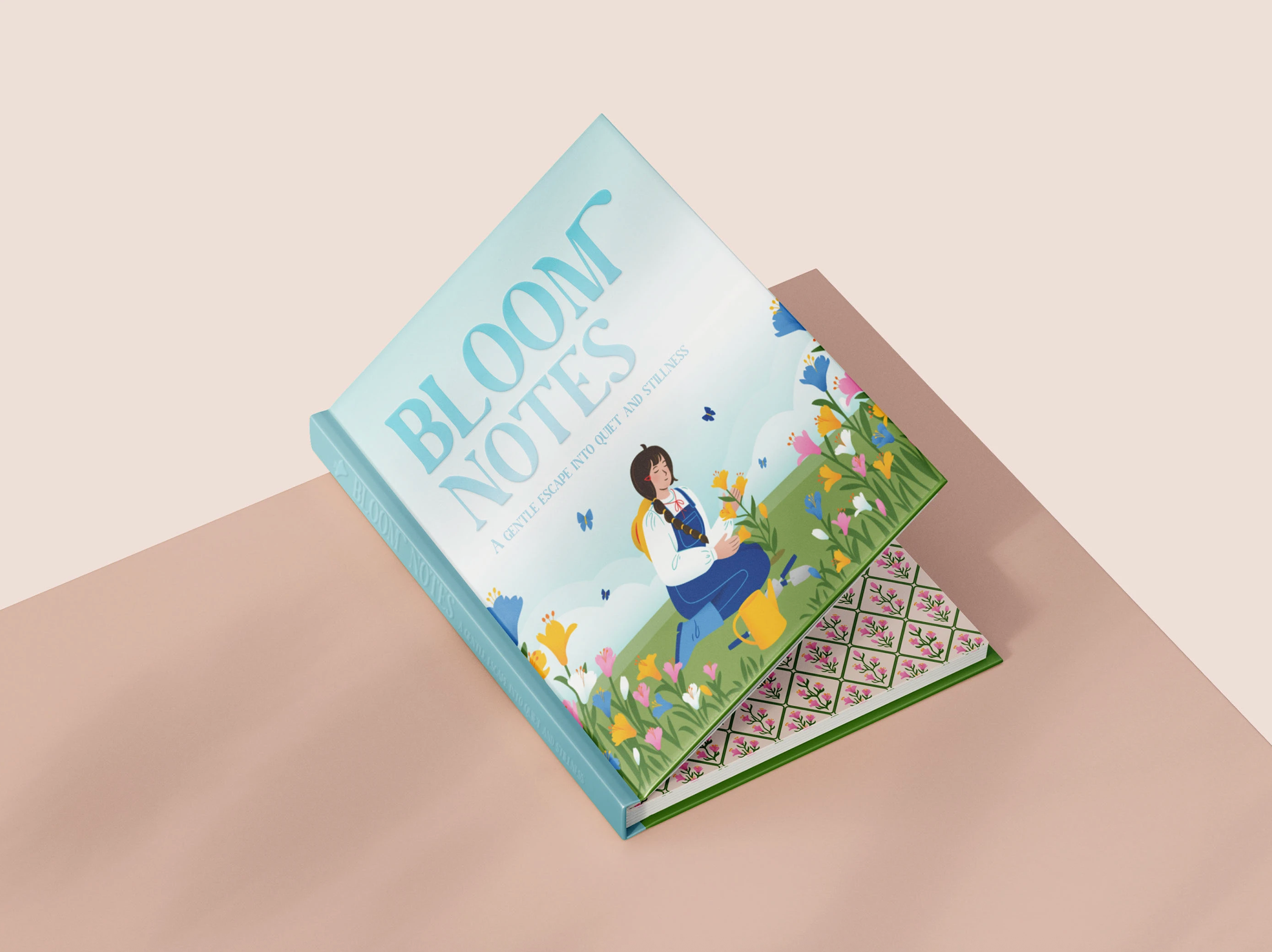BLOOM NOTES COVER ILLUSTRATION & ENDPAPER PATTERN DESIGN by Aycan ...
