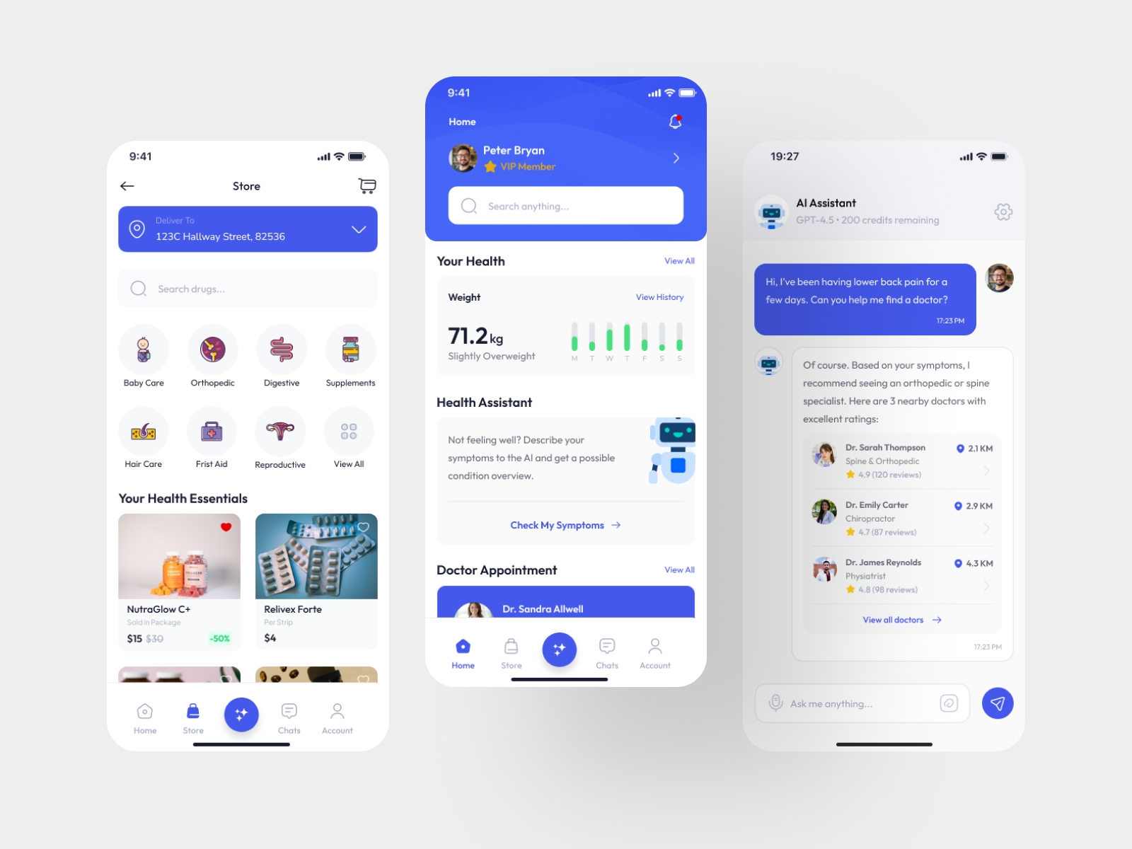 AI Health & Medical Mobile UI Design by Tedi Kurniadi on Dribbble