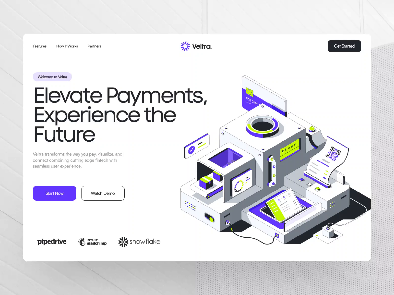 Veltra. - Elevating Transactions Landing Page by Permadi Satria Dewanto for Plainthing Studio on ...