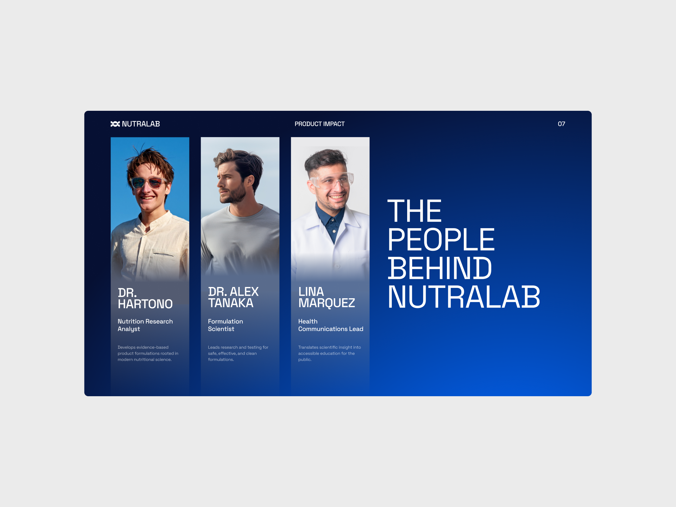 Nutralab : Nutrition Research Lab - Pitchdeck by SlabPixel Designer for ...