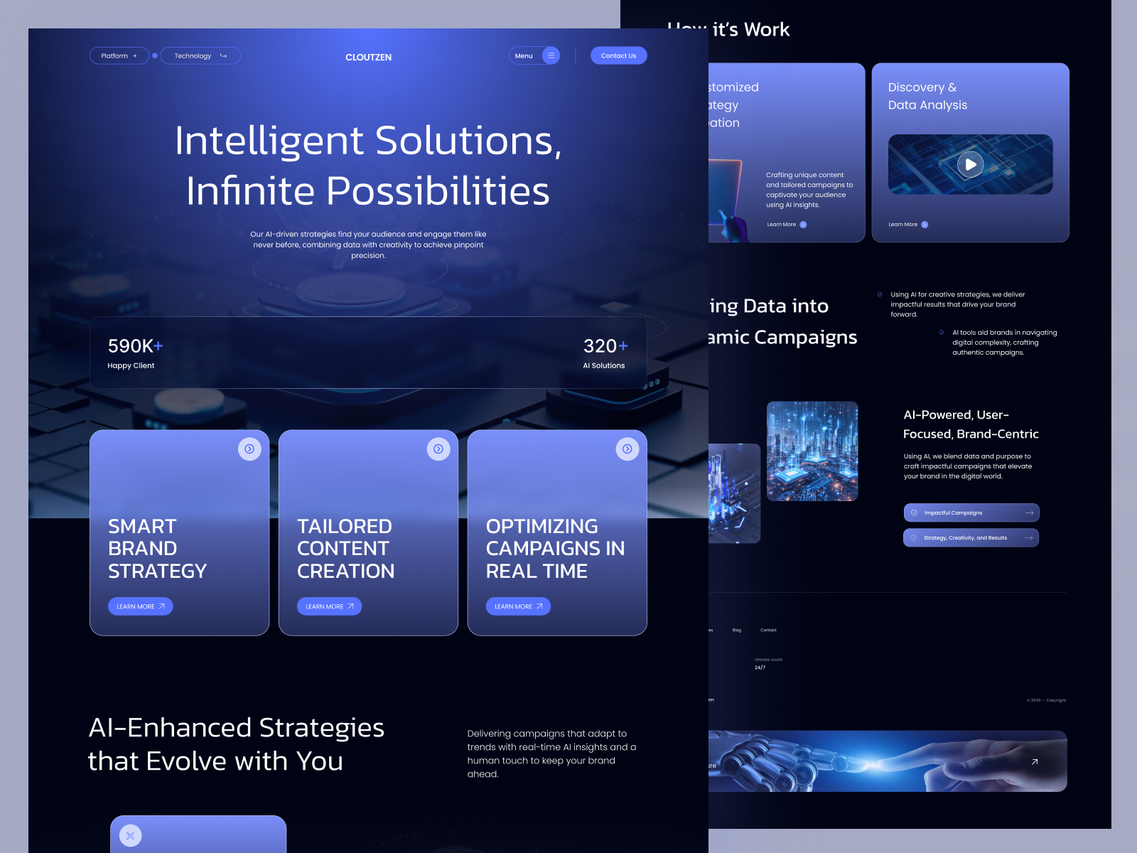 Cloutzen – AI-Powered Marketing & Automation Landing Page by Nexila ...