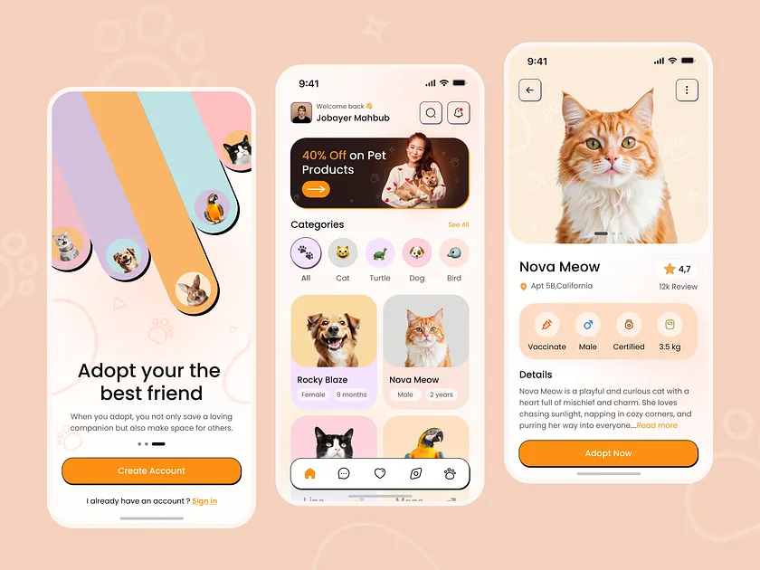 Pet App designs, themes, templates and downloadable graphic elements on ...