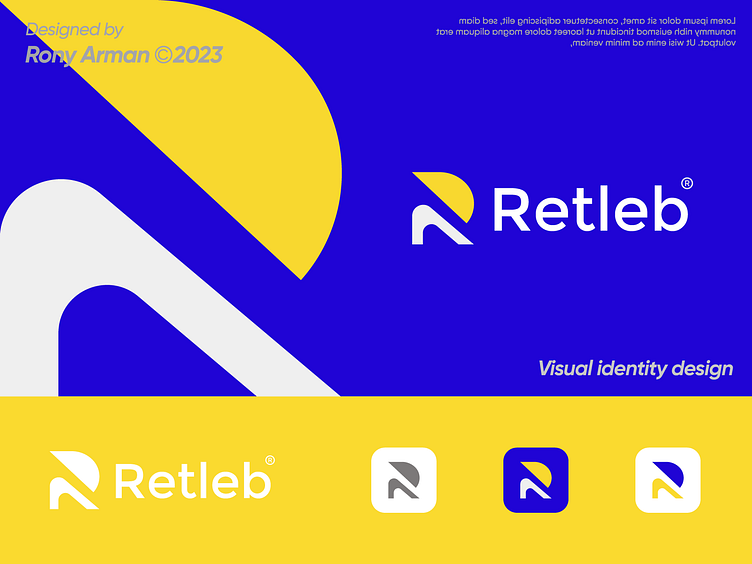 Retleb logo by Rony Arman on Dribbble