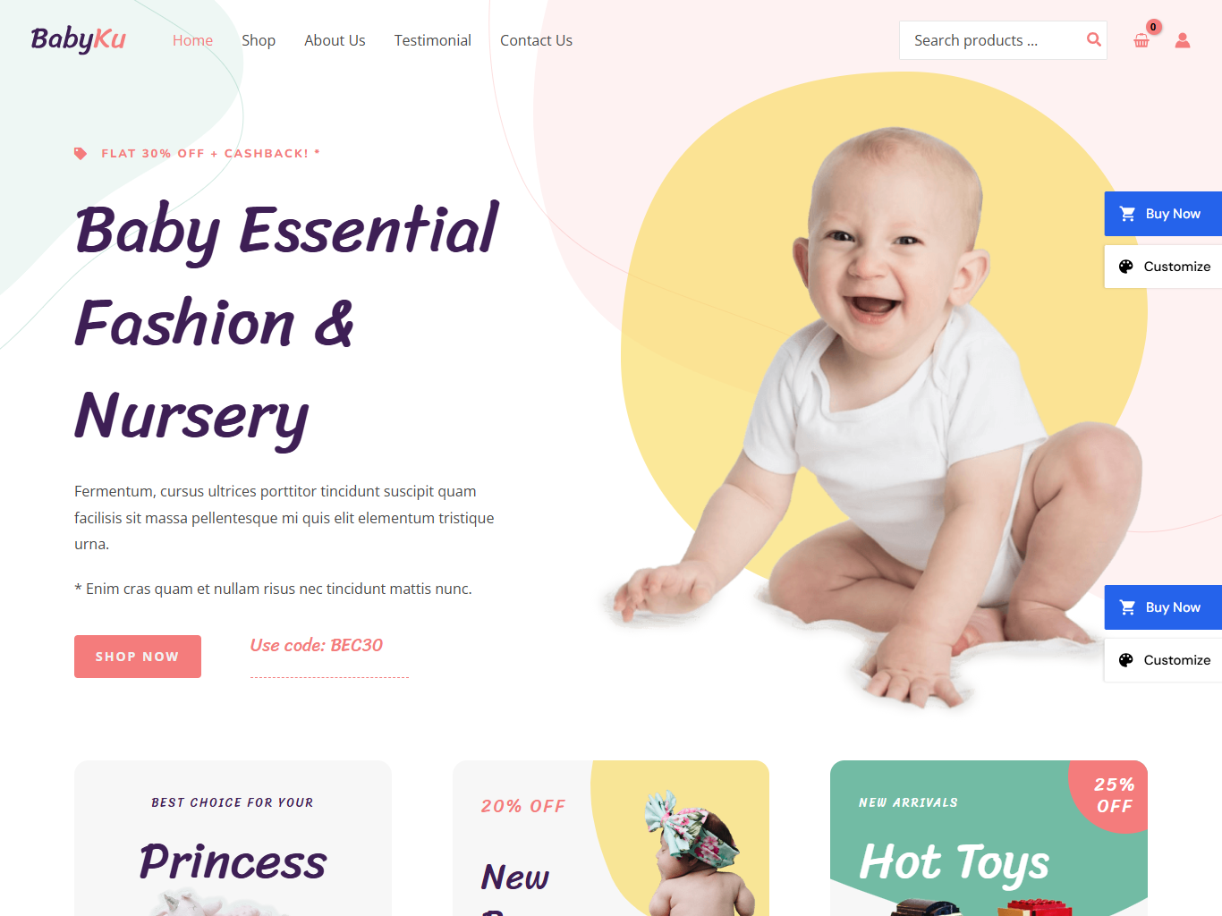 Baby Shop Design & Development / Store Website by Novaunit Agency on ...