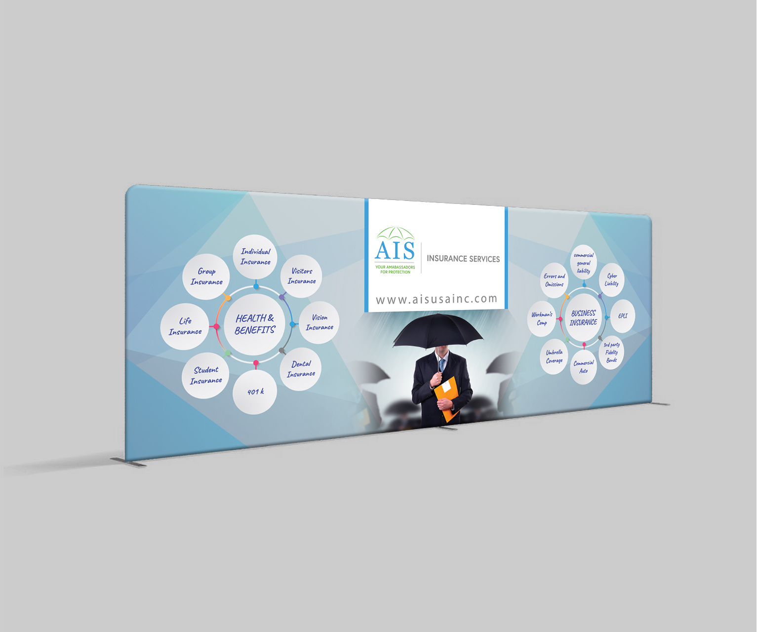 AIS Insurance Services — Comprehensive Coverage Backdrop by Rahat Abir ...