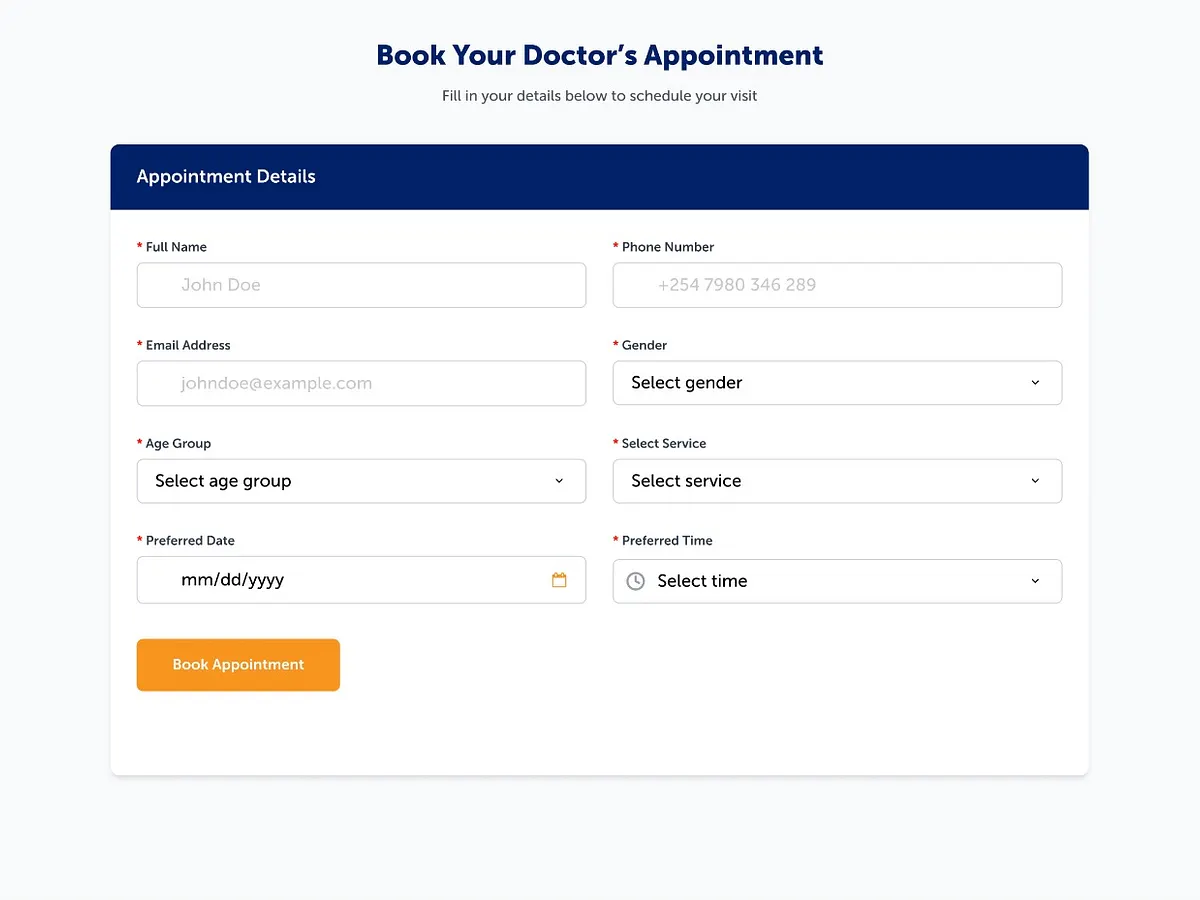Browse thousands of Doctor Appointment Form images for design ...