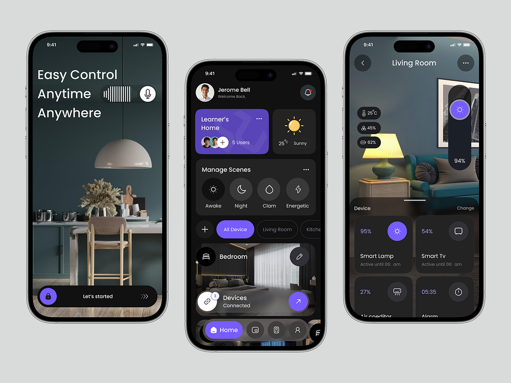 Smart Home Mobile App by Gm Al Amin on Dribbble