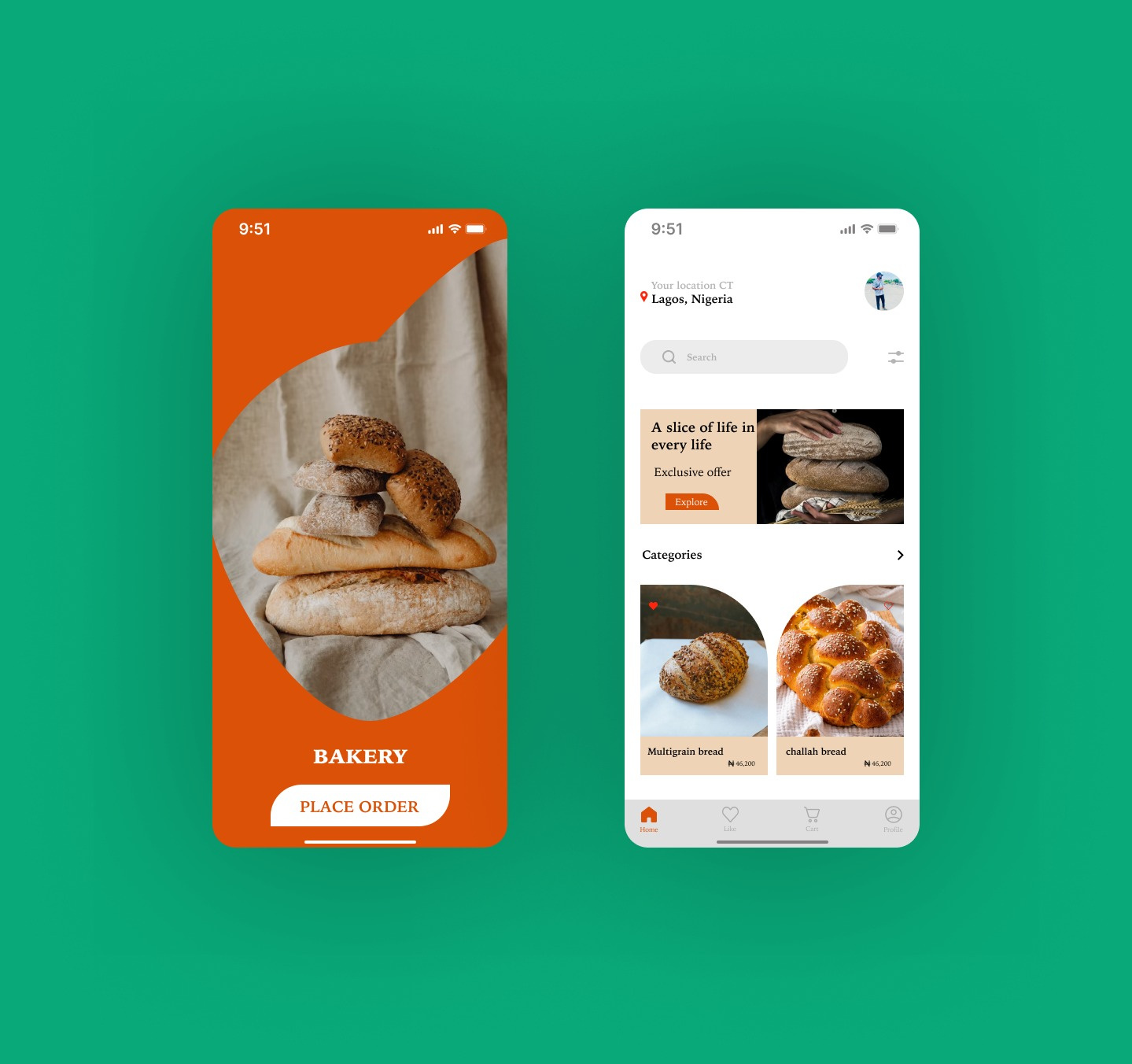 BAKERY MOBILE APP UI DESIGN 🥰 by Richard Osomen on Dribbble