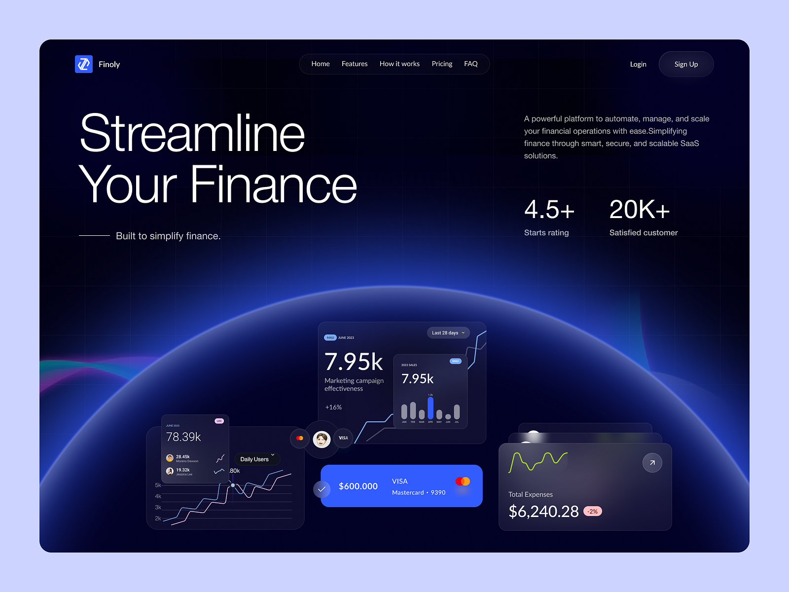 Finoly - Smart Fintech Landing Page by Oripio UI/UX for Oripio on Dribbble