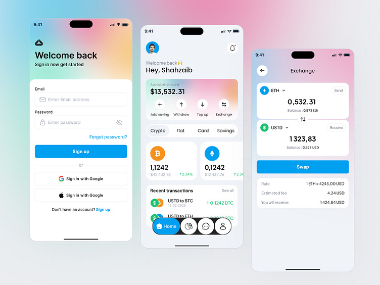Finance Mobile App | UI UX Design by shahzaib jugwal on Dribbble