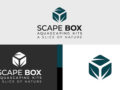 LEAF AND BOX MINIMAL AND MODERN LOGO DESIGN SCAPE BOX by Markistry on ...