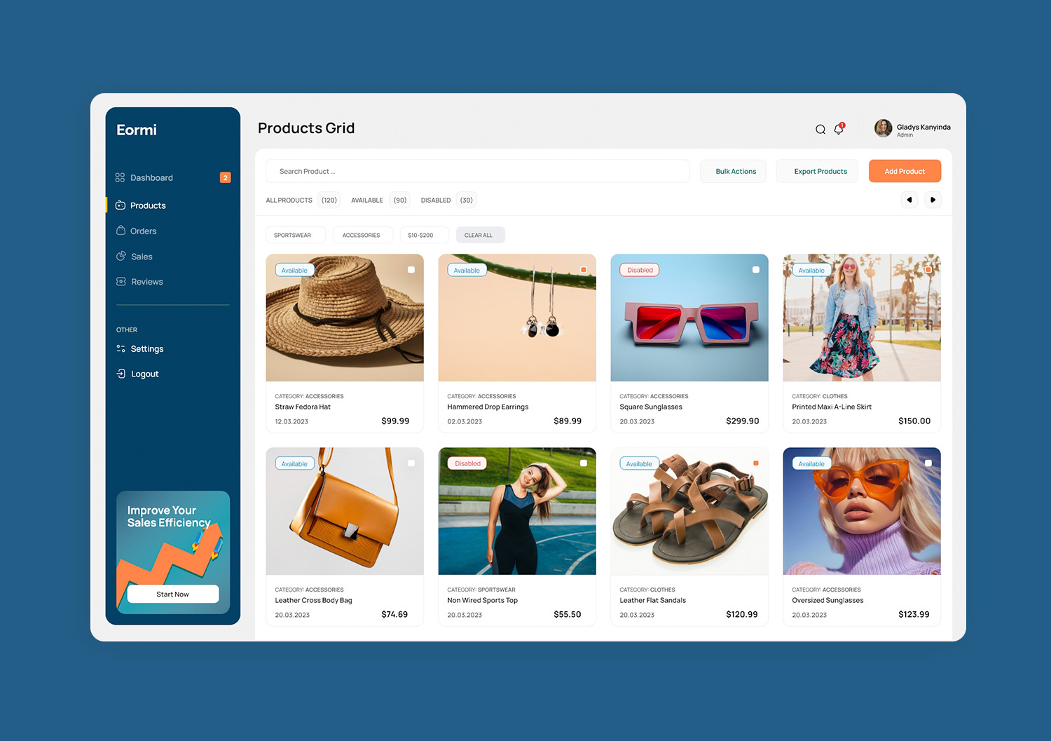 Modern eCommerce Dashboard UI – Admin Panel & Product Management by ...