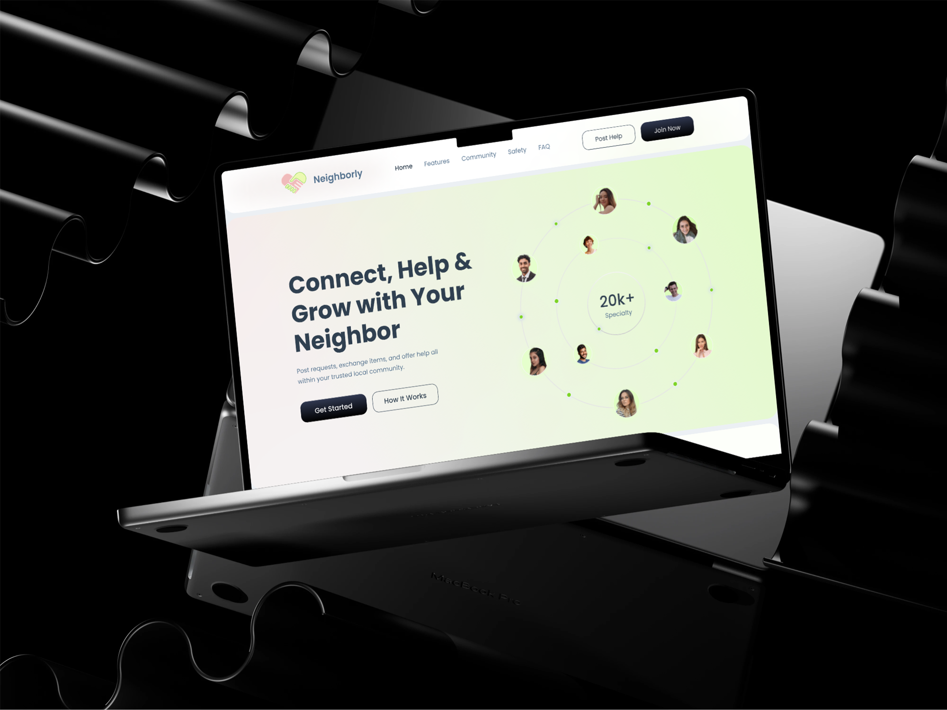 Local Community Help & Exchange – Landing Page UI by Somitro Sumon on ...