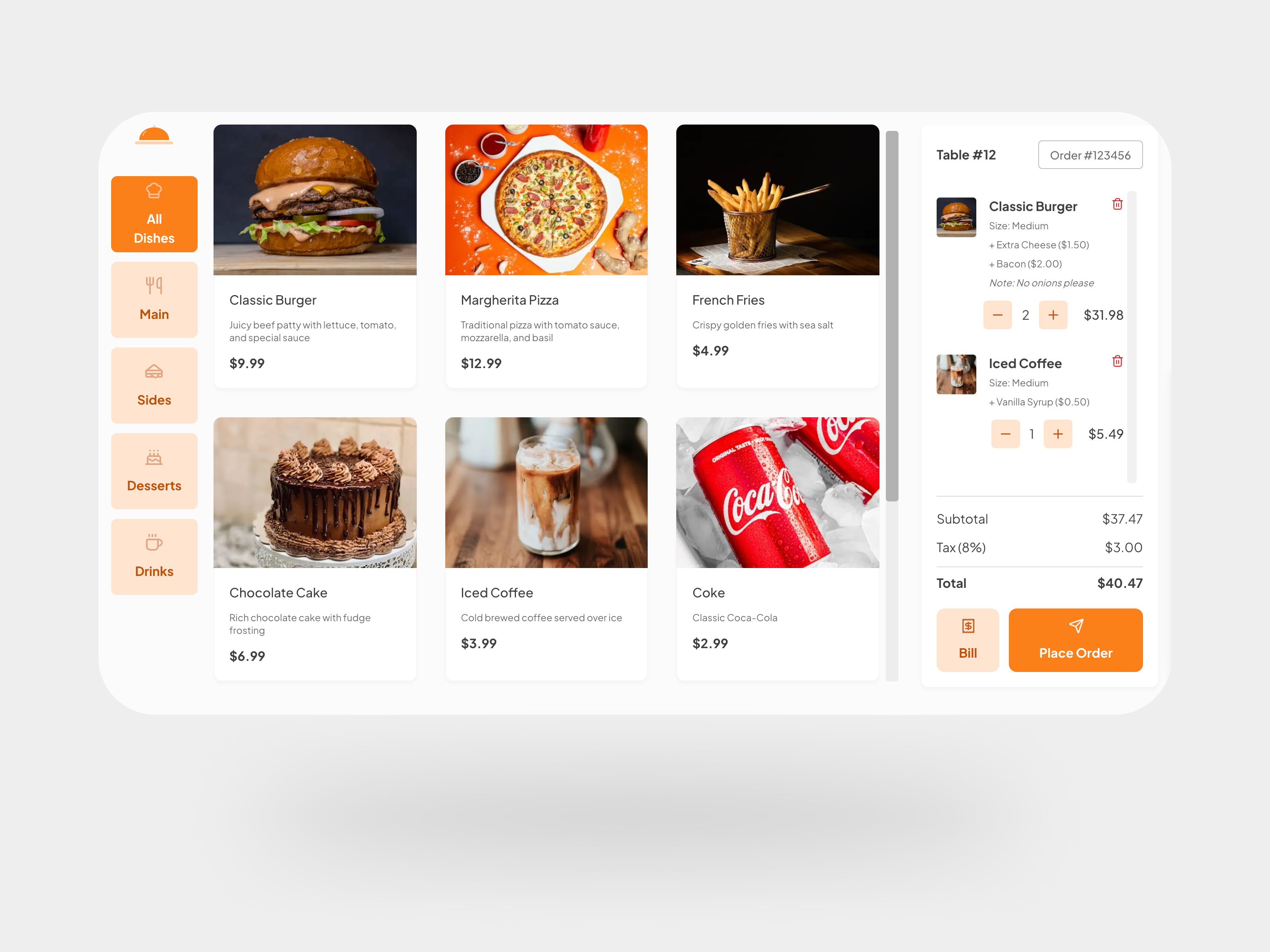 Restaurant POS UI by Tedi Kurniadi on Dribbble