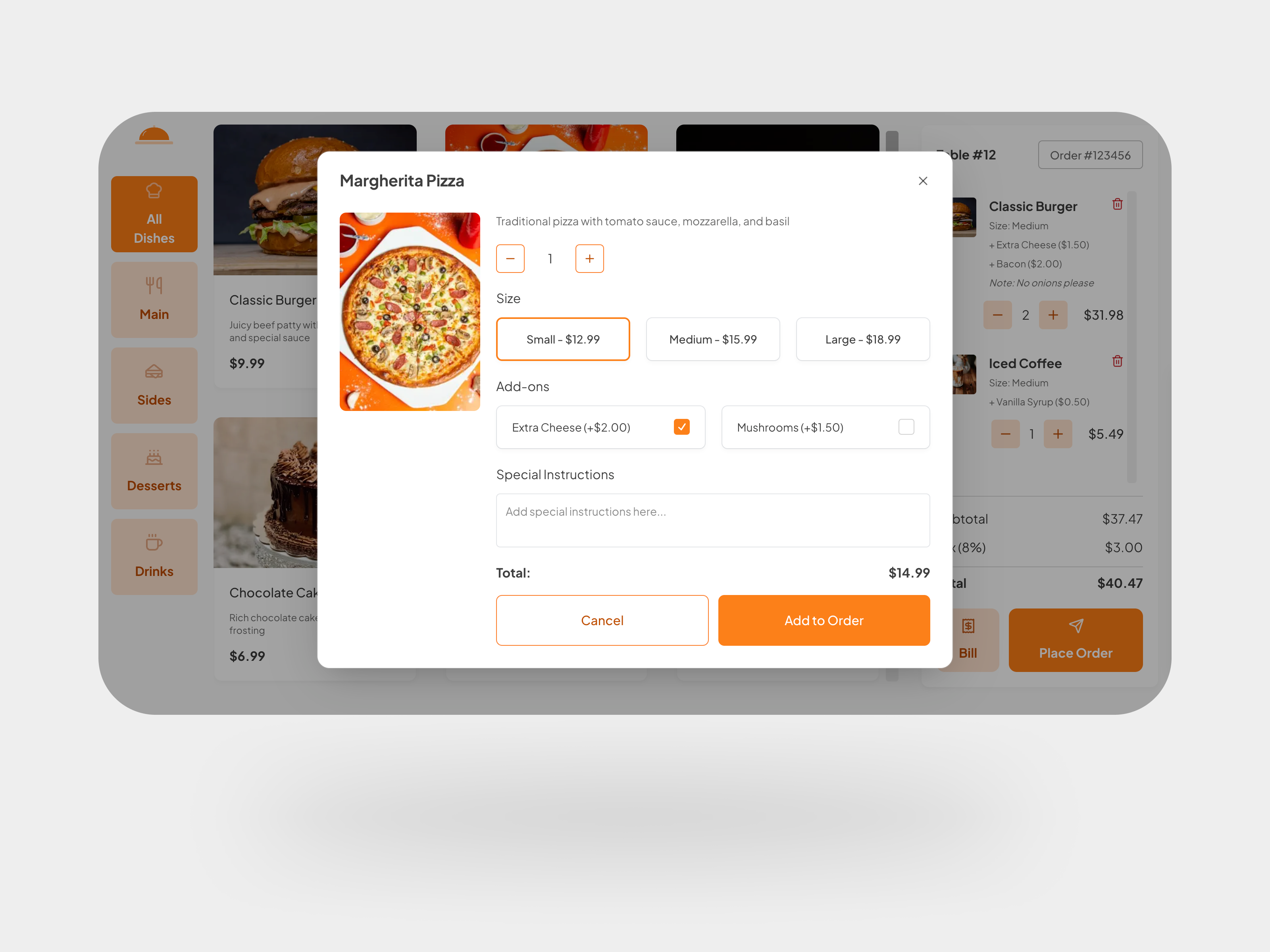 Restaurant POS UI by Tedi Kurniadi on Dribbble