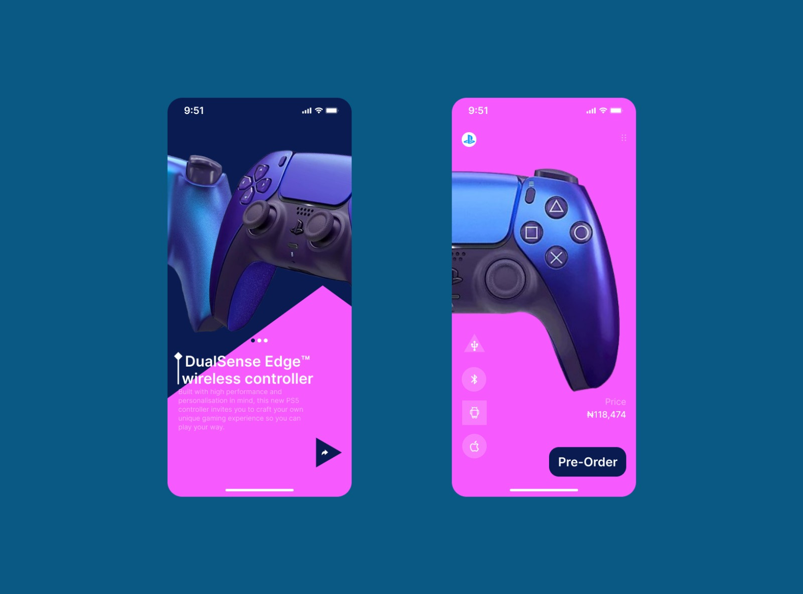 PLAYSTATION MOBILE APP UI DESIGN 😇 by Richard Osomen on Dribbble