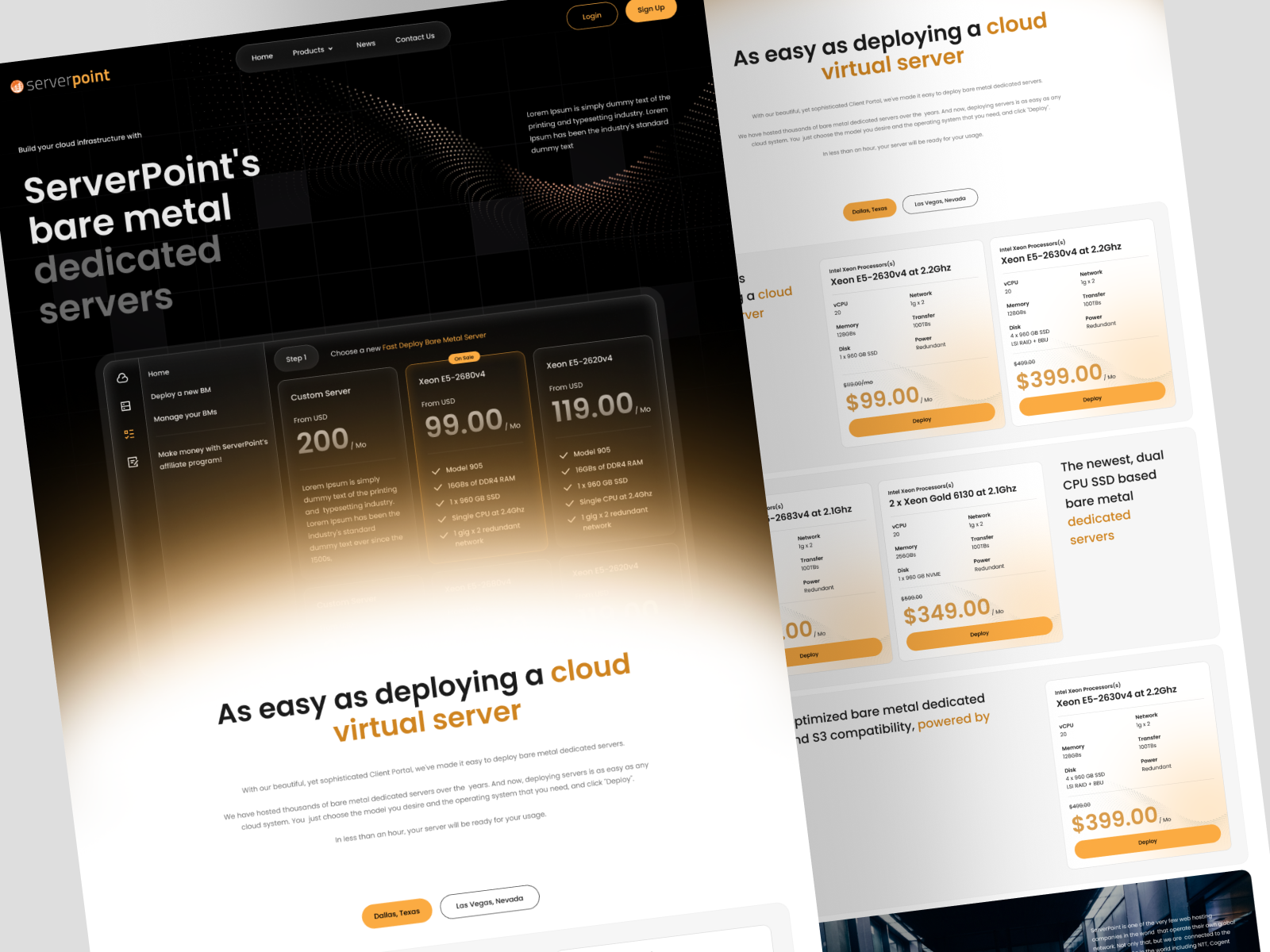 ⚡️ Serverpoint Hosting Landing Page — Modern & Bold UI by Rawksome ...